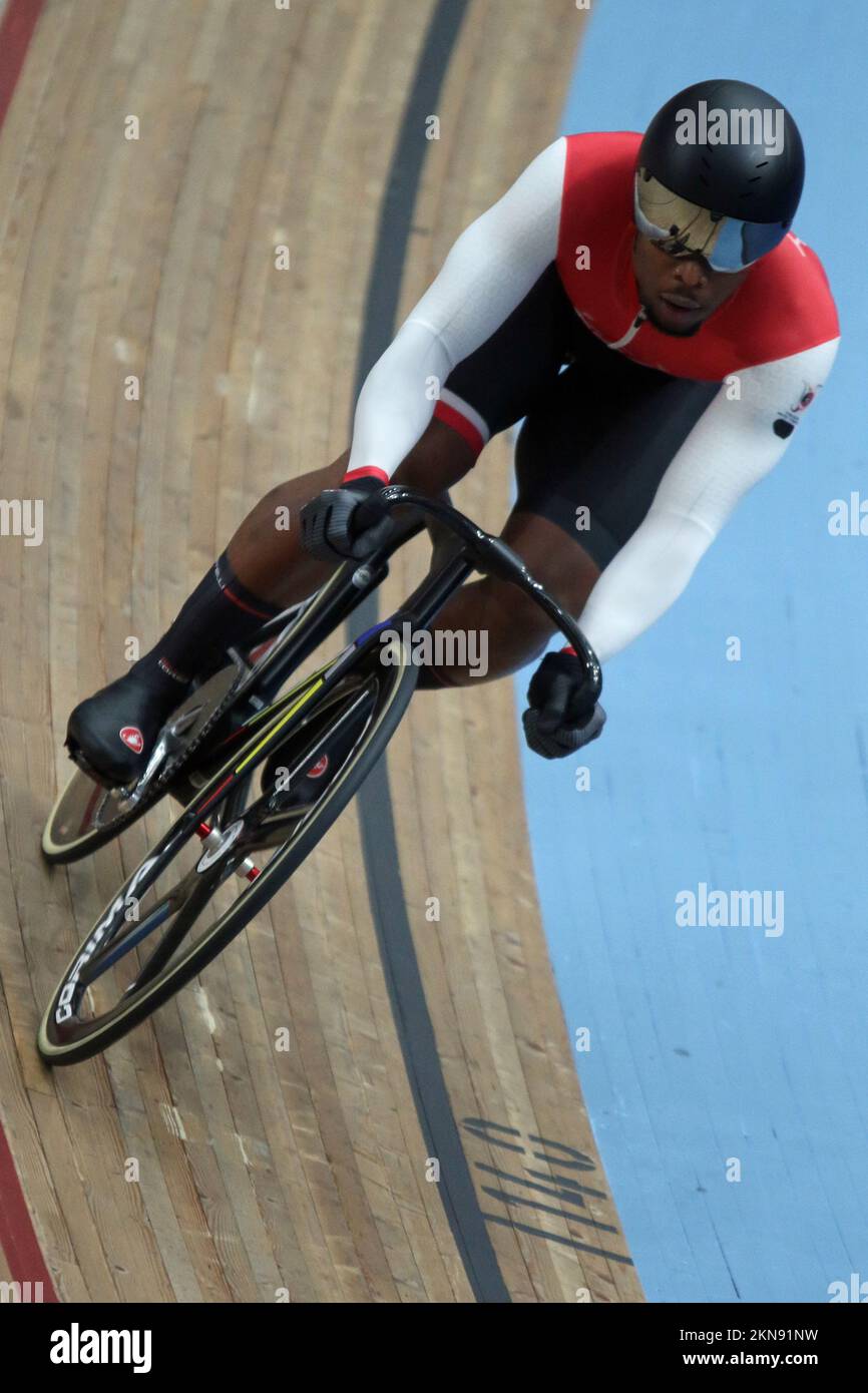 Nicholas PAUL of Trinidad & Tobago in the Men's sprint cycling at the 2022 Commonwealth games in ...