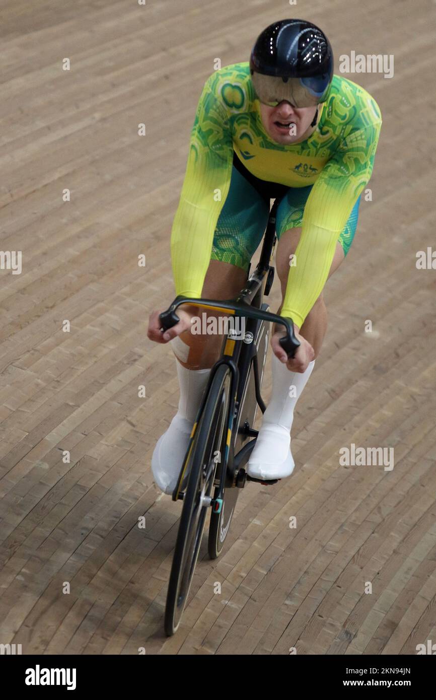 Matthew GLAETZER of Australia in the Men's sprint cycling at the 2022 ...