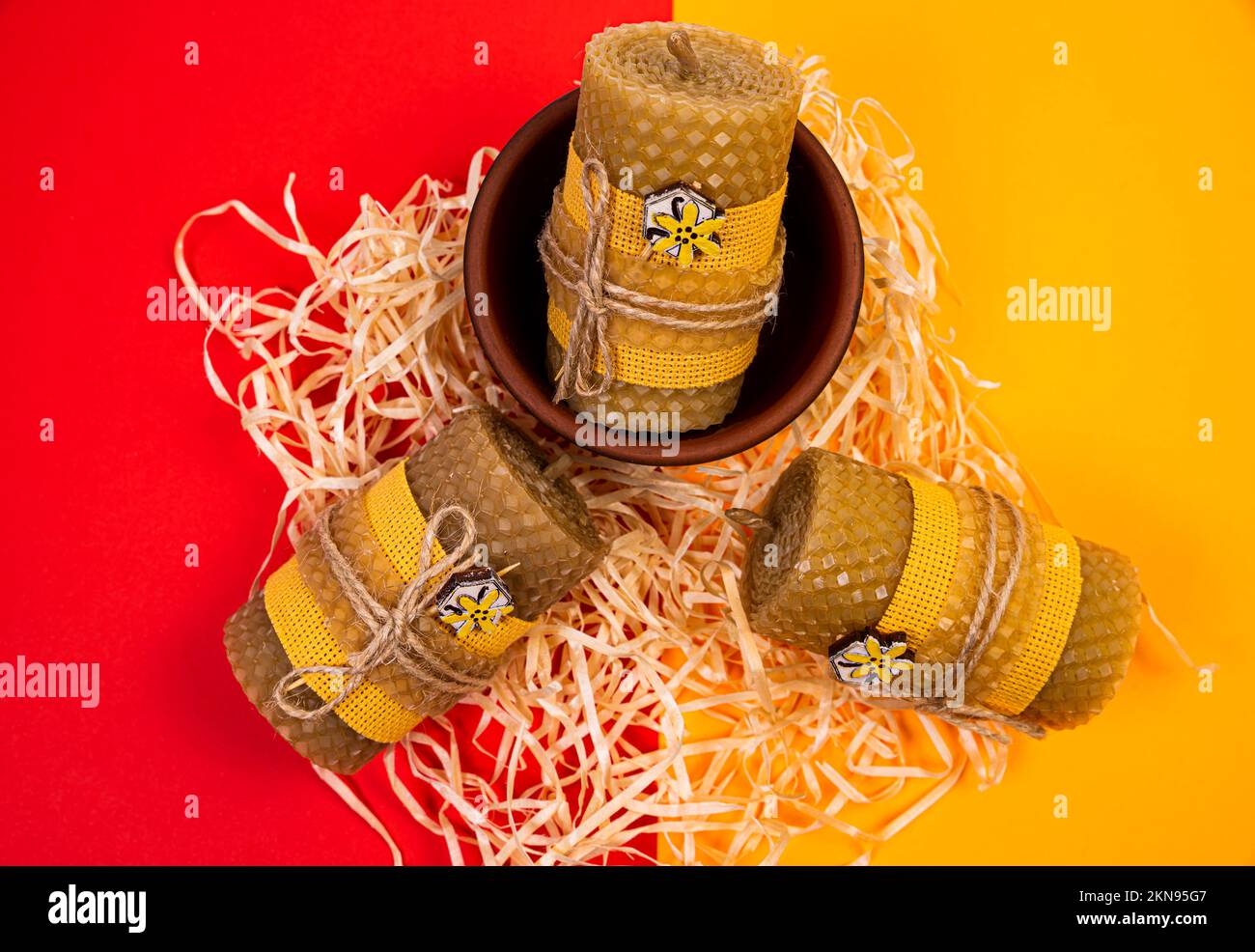 White candle on concrete hi-res stock photography and images - Alamy