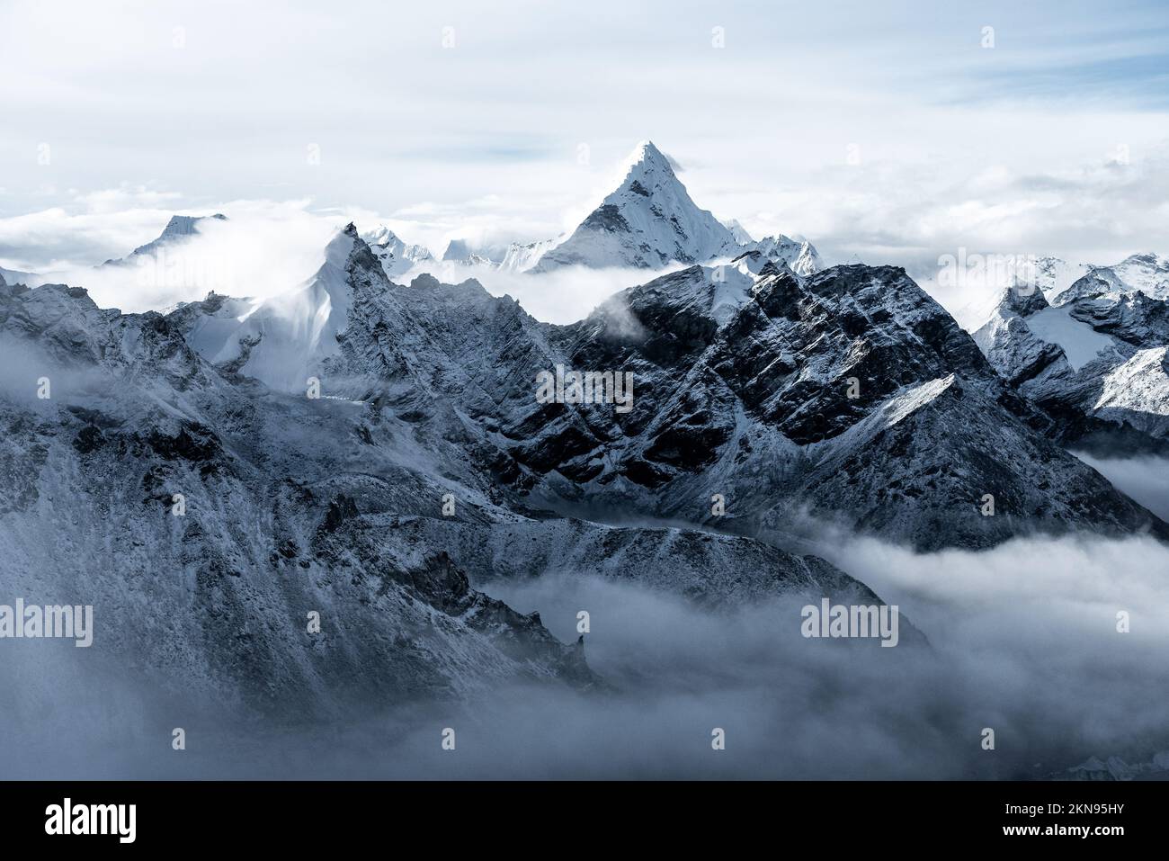 Ama Dablam mountain, Nepal Stock Photo - Alamy