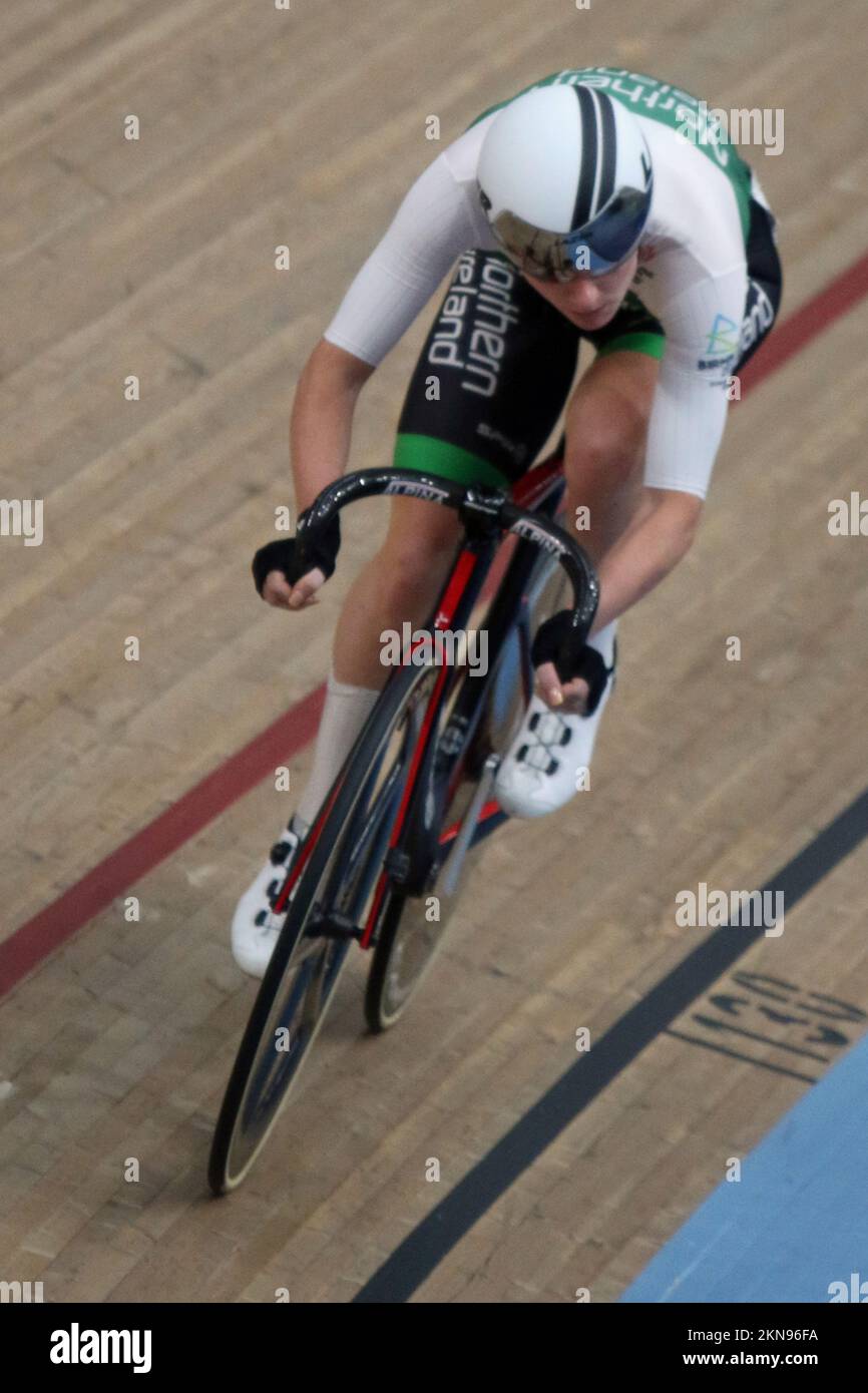 Alice SHARPE of Northern Ireland in the Women's 25km Points Race ...