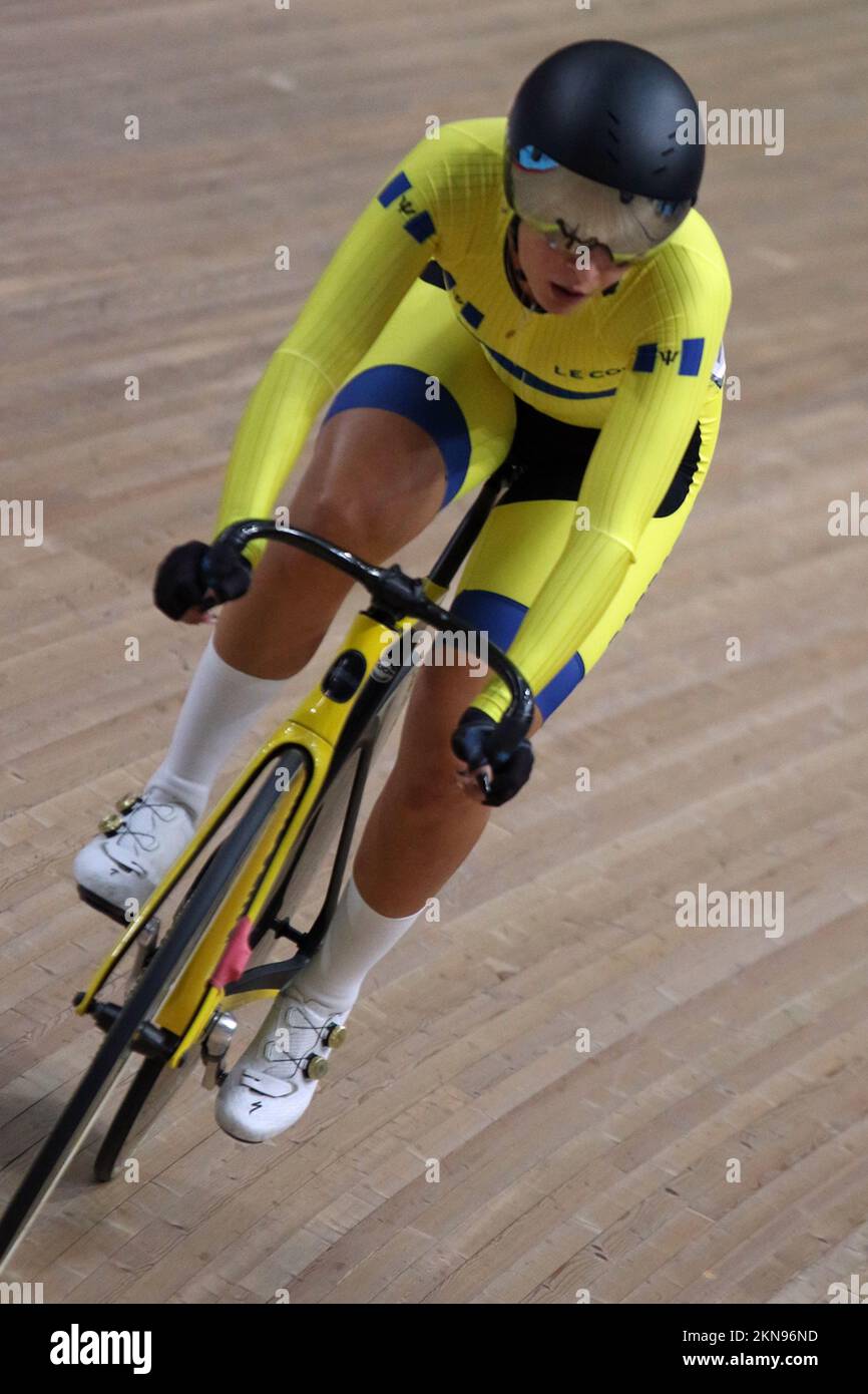 Amber Paige M JOSEPH of Barbados in the Women's 25km Points Race ...