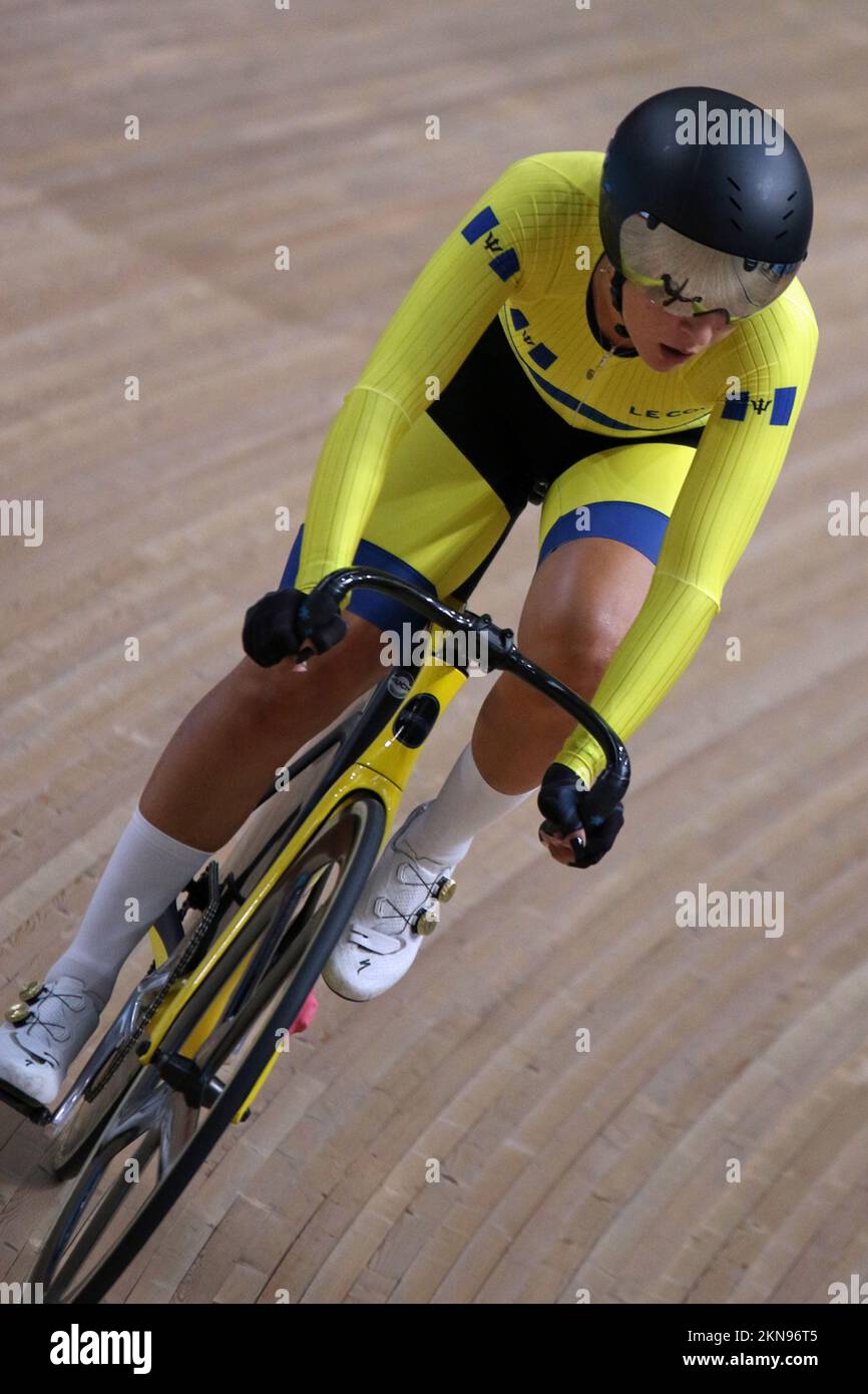 Amber Paige M JOSEPH of Barbados in the Women's 25km Points Race ...