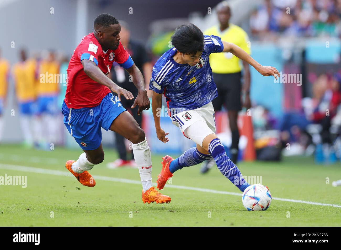 Al Rayyan, Qatar. 27th Nov, 2022. Kaoru Mitoma (JPN) Football/Soccer : FIFA World Cup Qatar 2022 ...