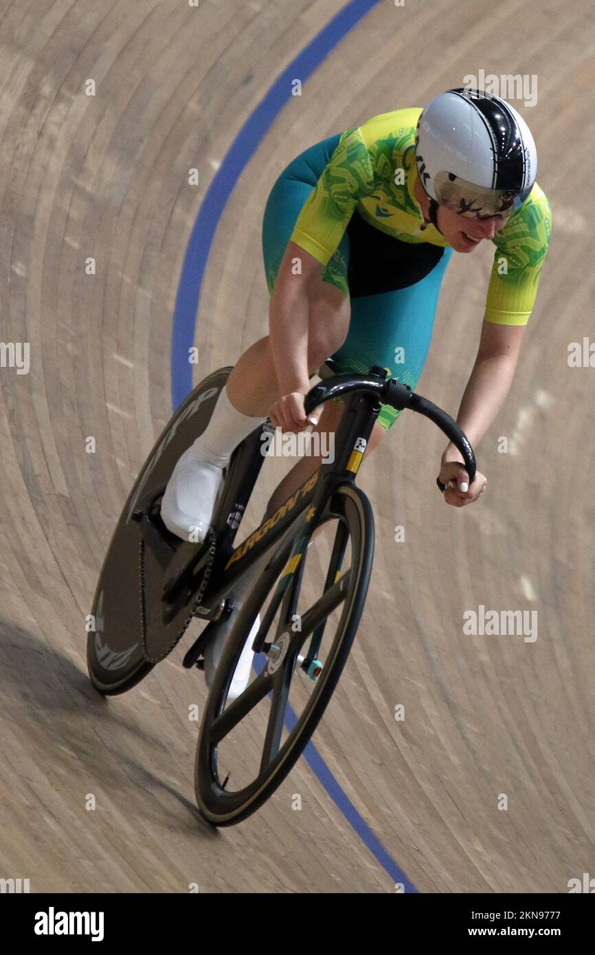 Chloe MORAN of Australia in the Women's 25km Points Race - Finals ...