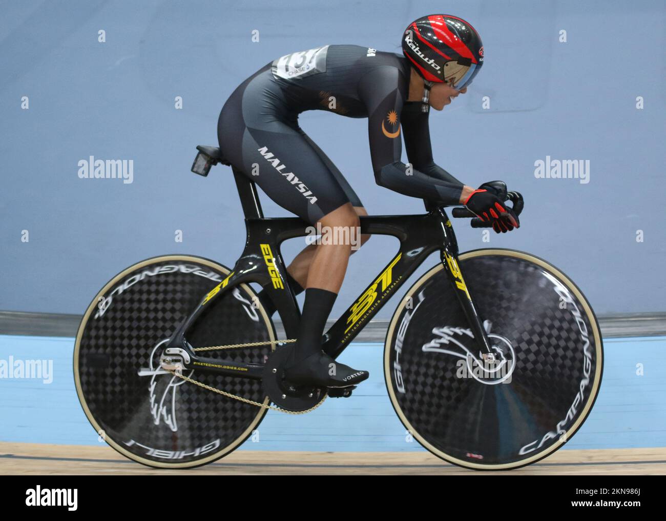 Anis ROSIDI of Malaysia in the women's 500m time trial cycling at the ...