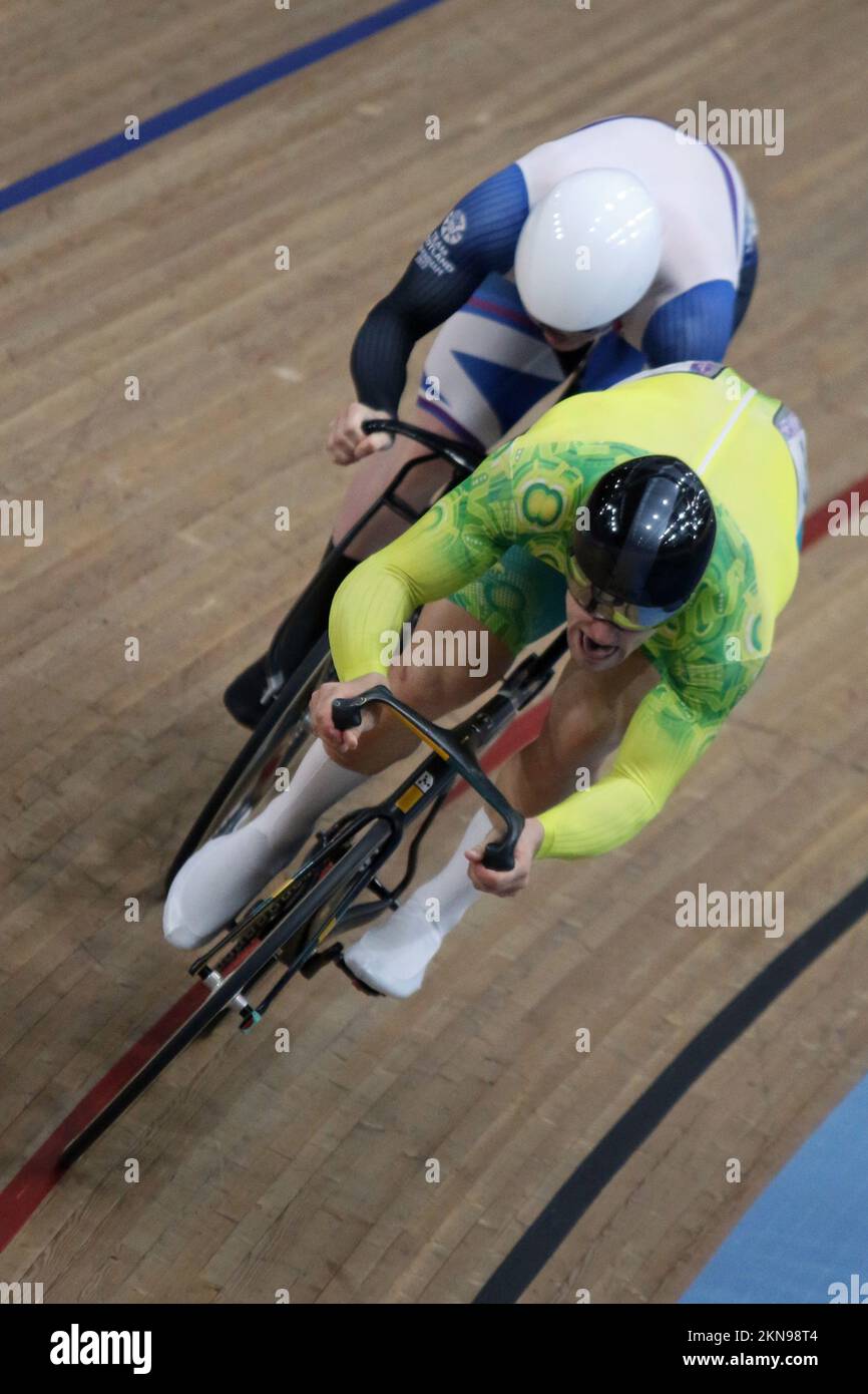 Matthew GLAETZER of Australia in the Men's sprint cycling at the 2022 ...