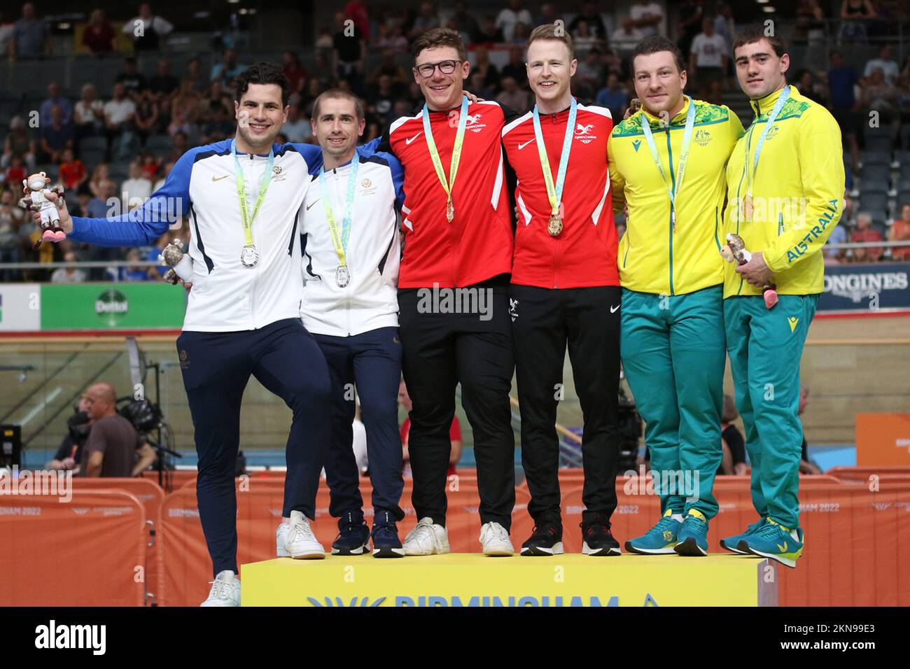(L to R) Neil FACHIE & pilot Lewis Stewart (silver), James BALL of ...