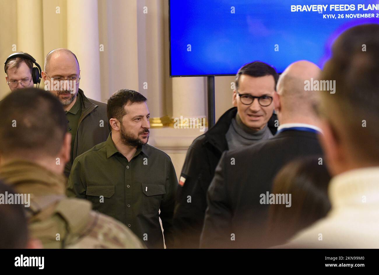 Non Exclusive: KYIV, UKRAINE - NOVEMBER 26, 2022 - Prime Minister of ...
