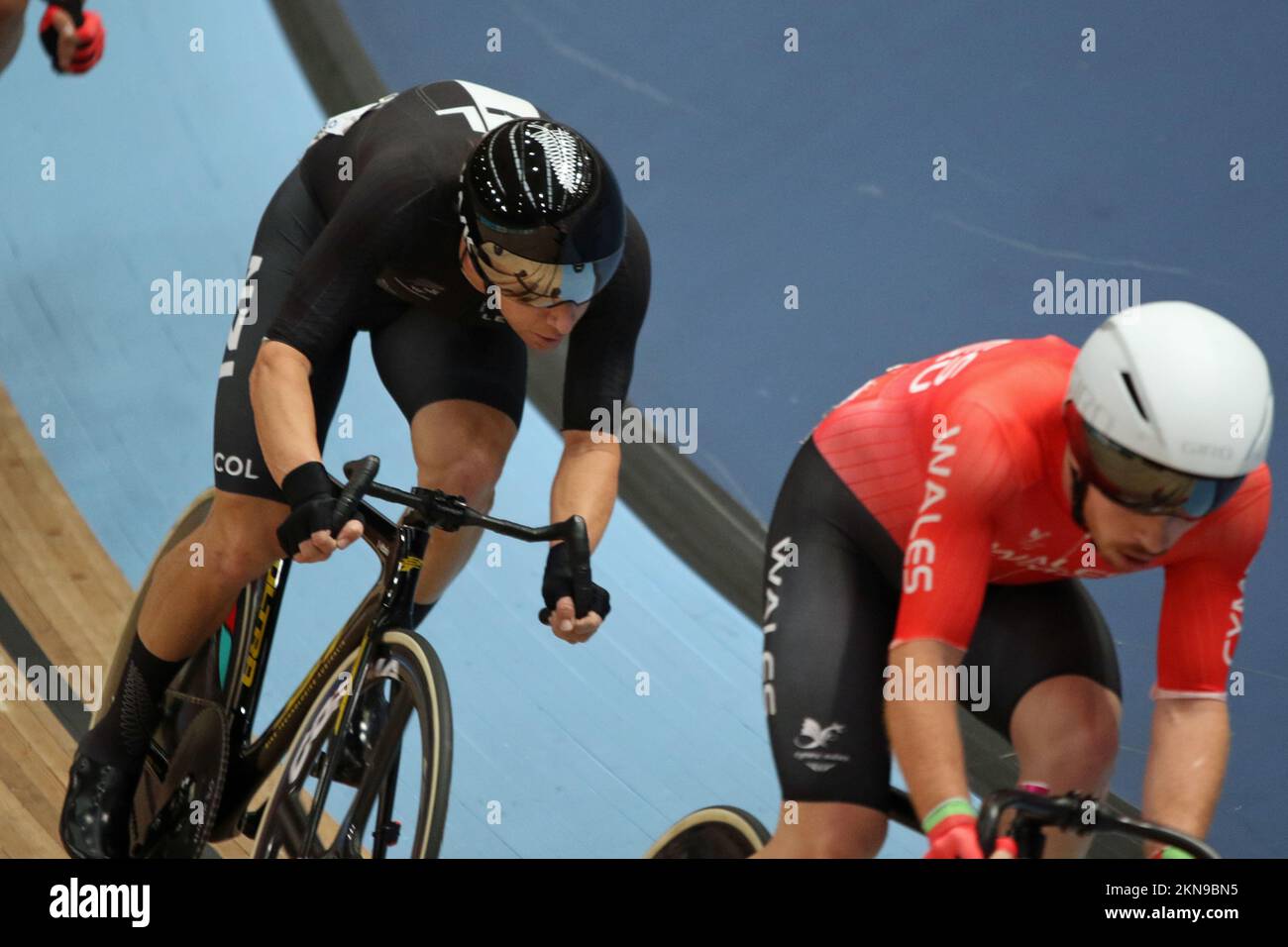 Aaron GATE of New Zealand in the Men's 40k points race cycling at the ...