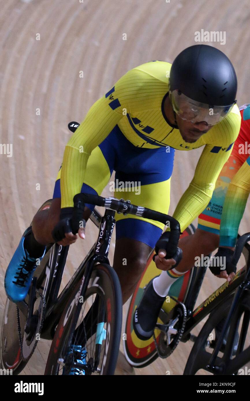 Jamol EASTMOND of Barbados in the Men's 40k points race cycling at the ...