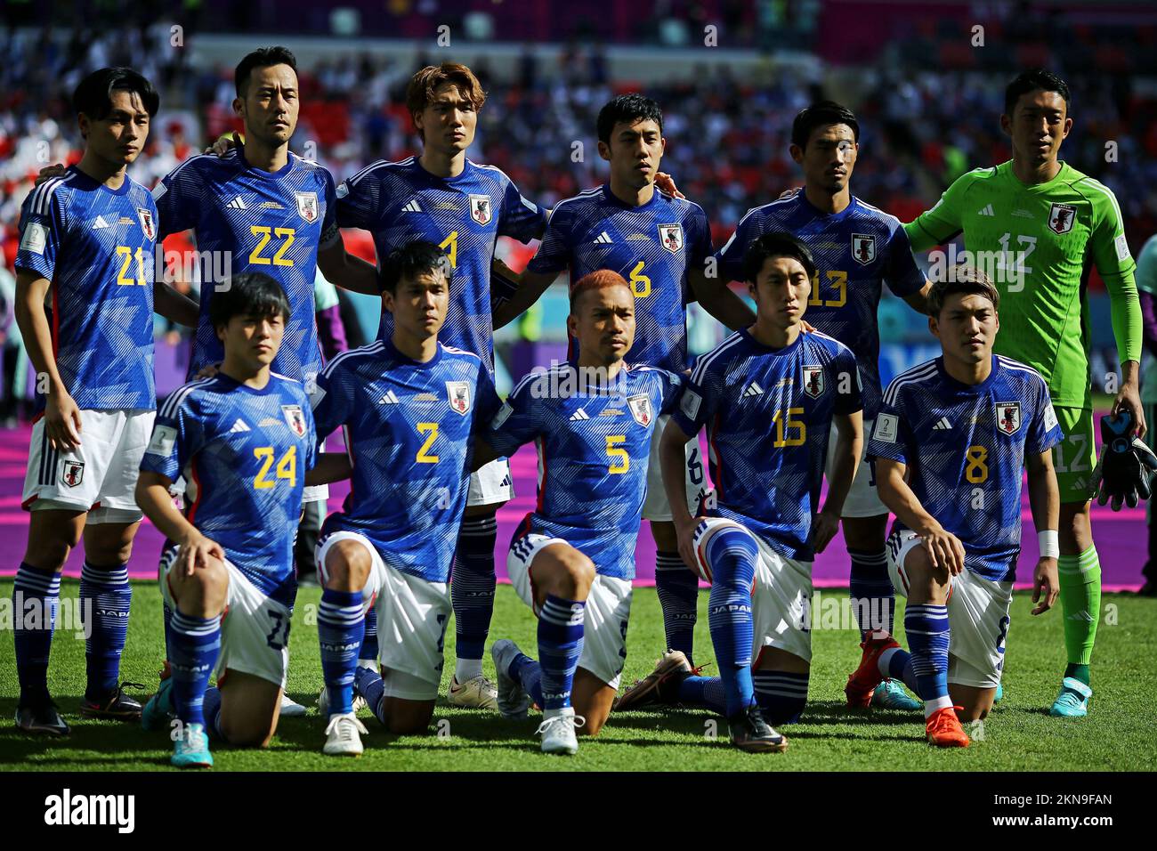 Jogadores do Japão during the FIFA World Cup Qatar 2022 match, Group E ...