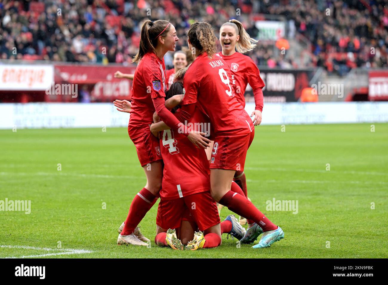 ENSCHEDE - Caitlin Dijkstra of FC Twente Women celebrates the 2-0 ...