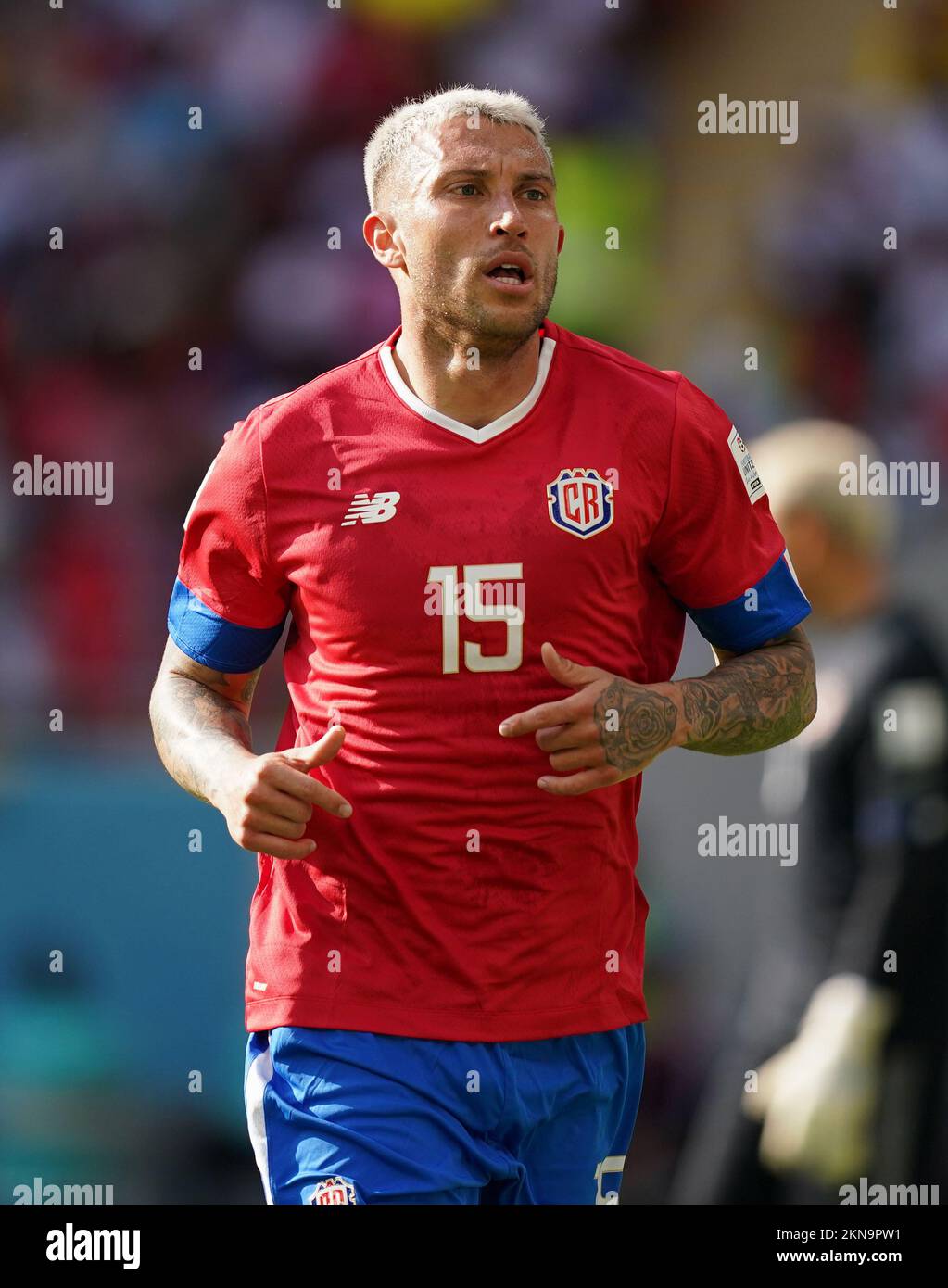 Costa Rica's Francisco Calvo during the FIFA World Cup Group E match at ...