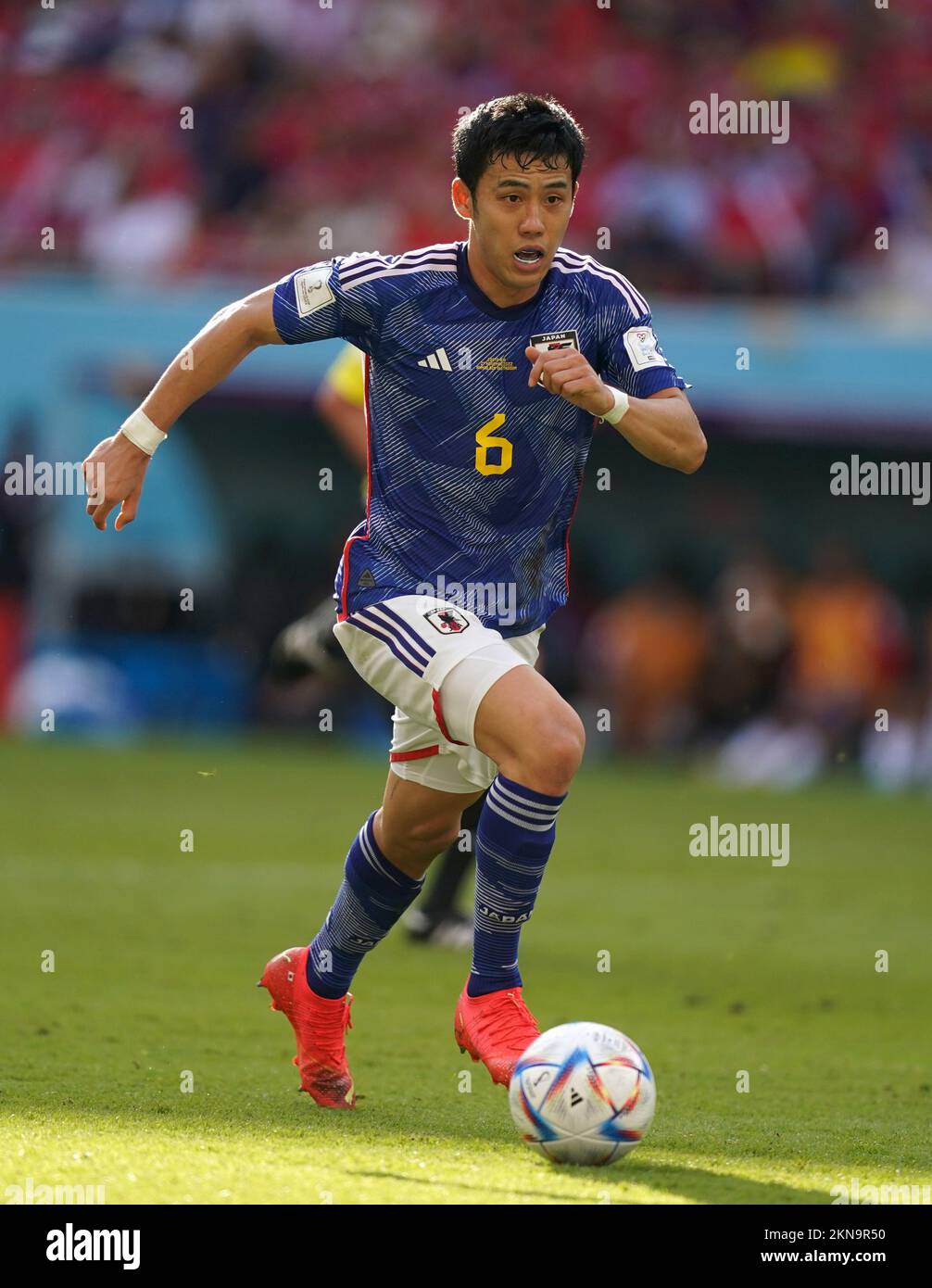 Japan's Wataru Endo during the FIFA World Cup Group E match at the ...