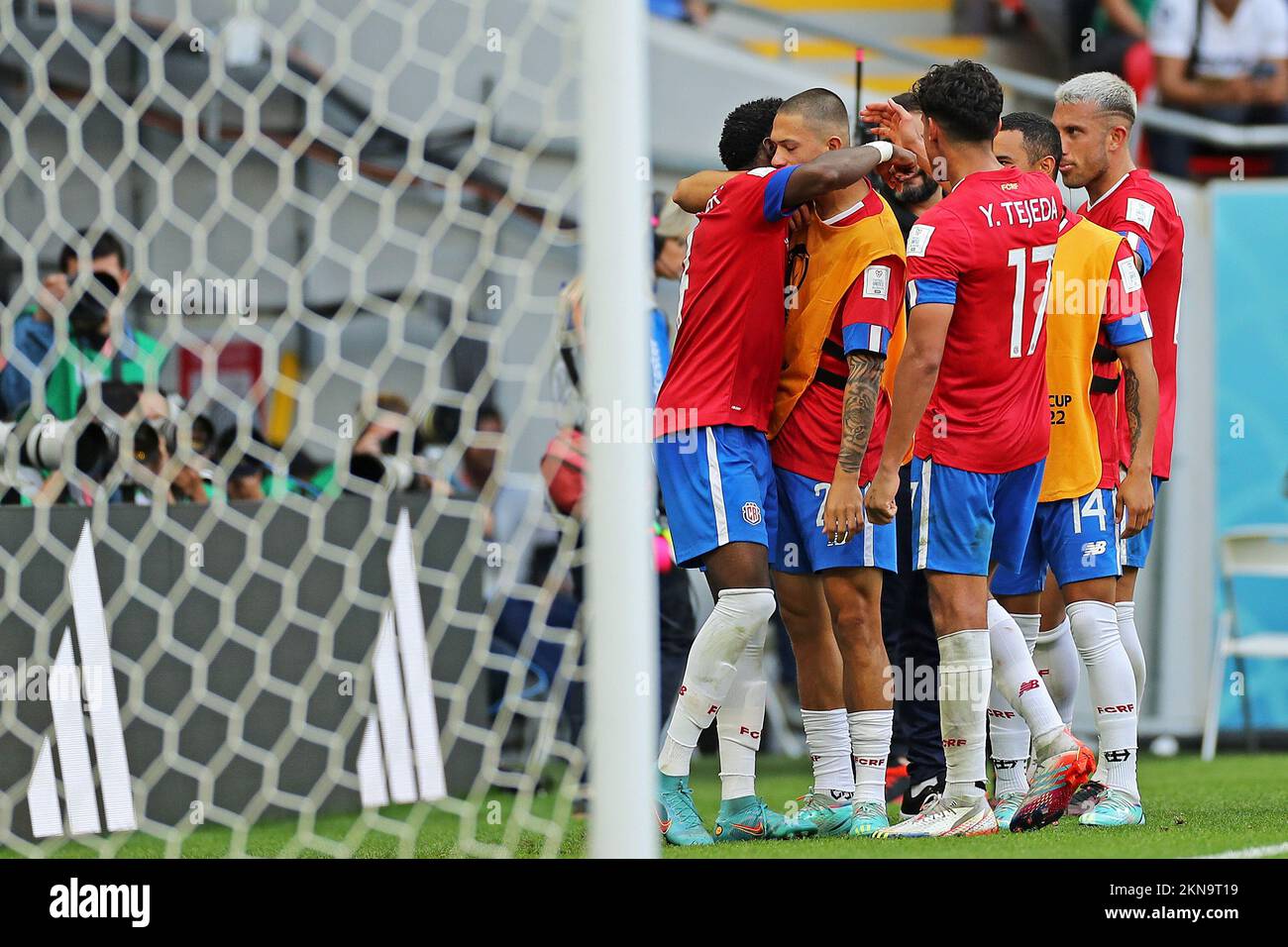 Jogadores da Costa Rica during the FIFA World Cup Qatar 2022 match ...