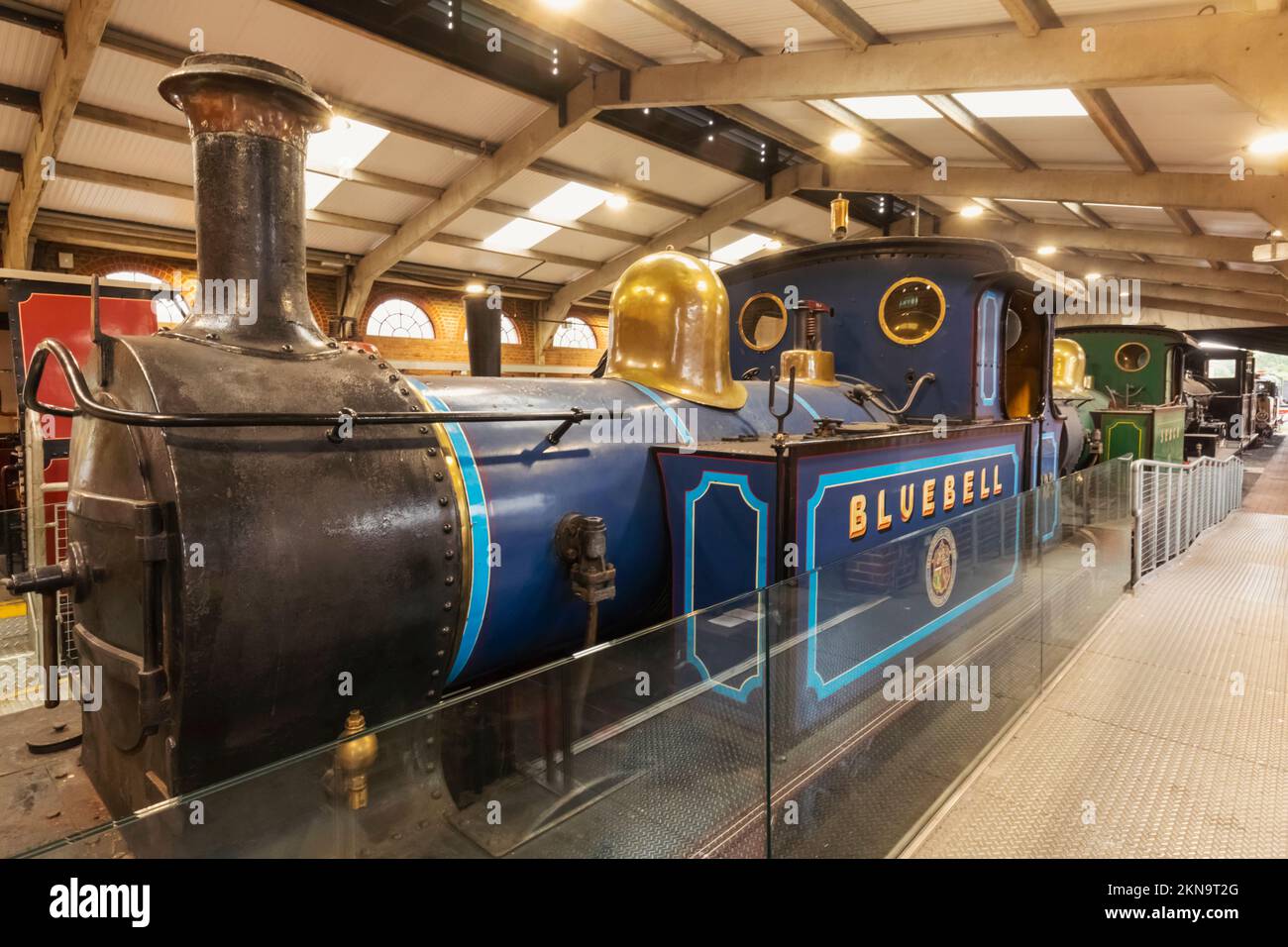 England, Sussex, Bluebell Railway, Sheffield Park Station, Display of ...