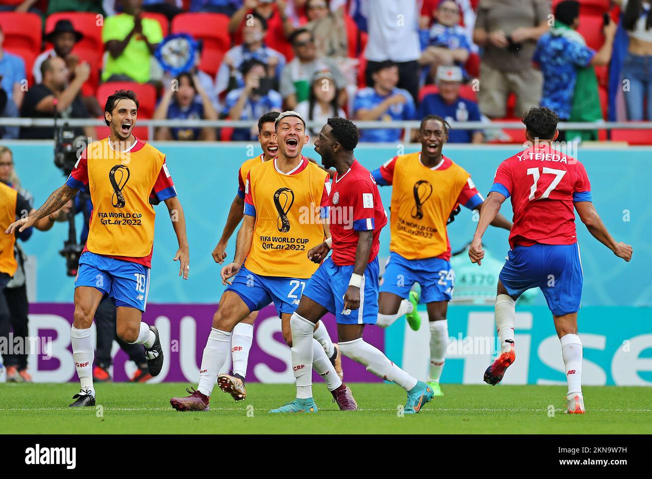 Keysher Fuller da Costa Rica during the FIFA World Cup Qatar 2022 match, Group E, between Japan ...