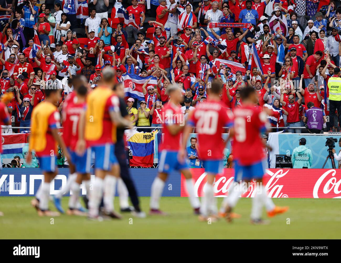 Al Rayyan, Qatar. 27th Nov, 2022. Fans react after the Group E match between Japan and Costa ...