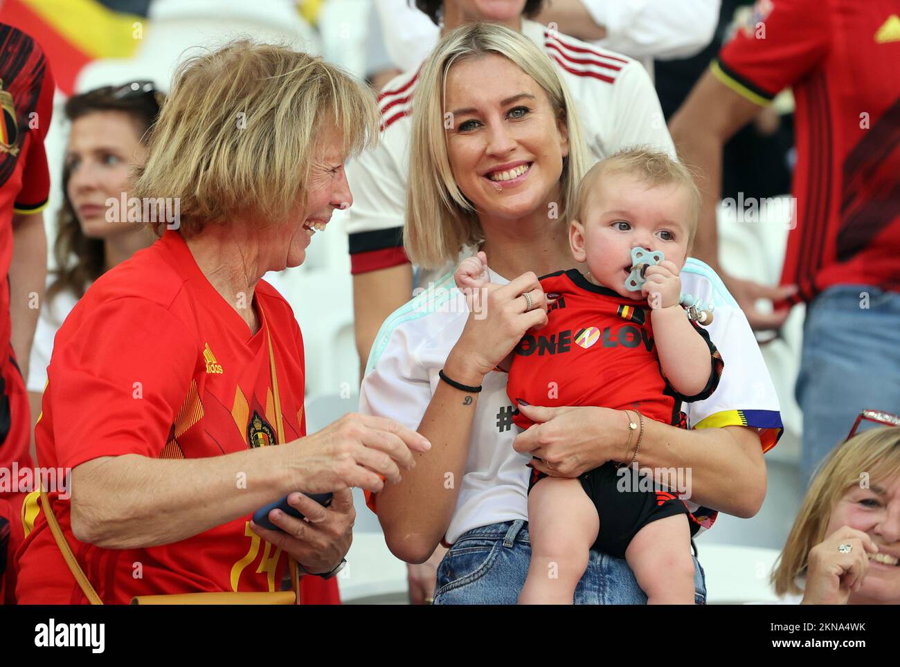 Katrin Kerkhofs, wife of Red Devil Dries Mertens and their child ...