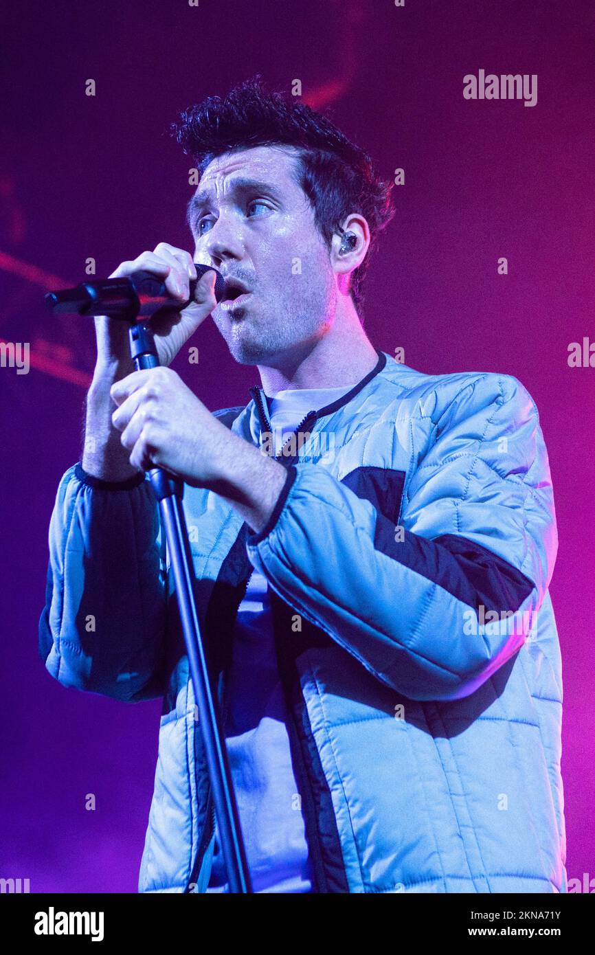 Dan Smith of Alternative rock band Bastille performs live at Alcatraz ...