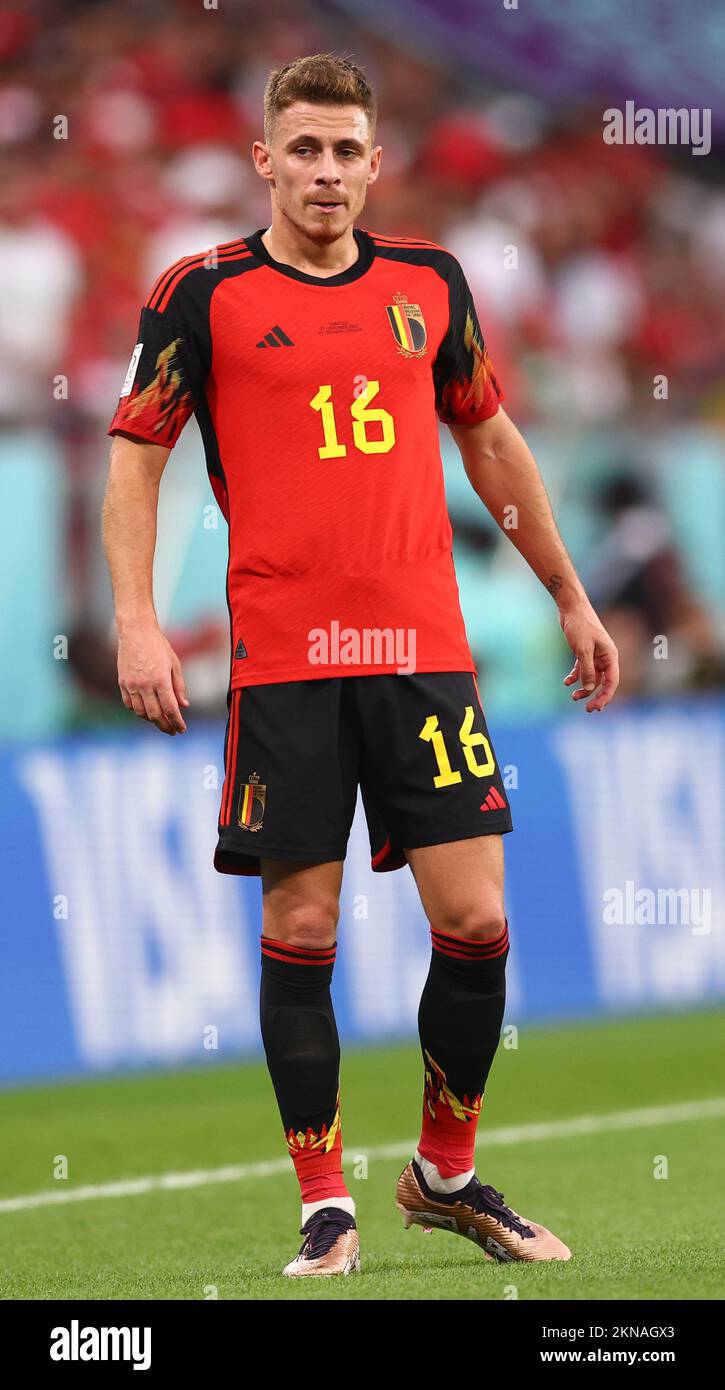 Doha, Qatar, 27th November 2022. Thorgan Hazard of Belgium during the FIFA World Cup 2022 match ...
