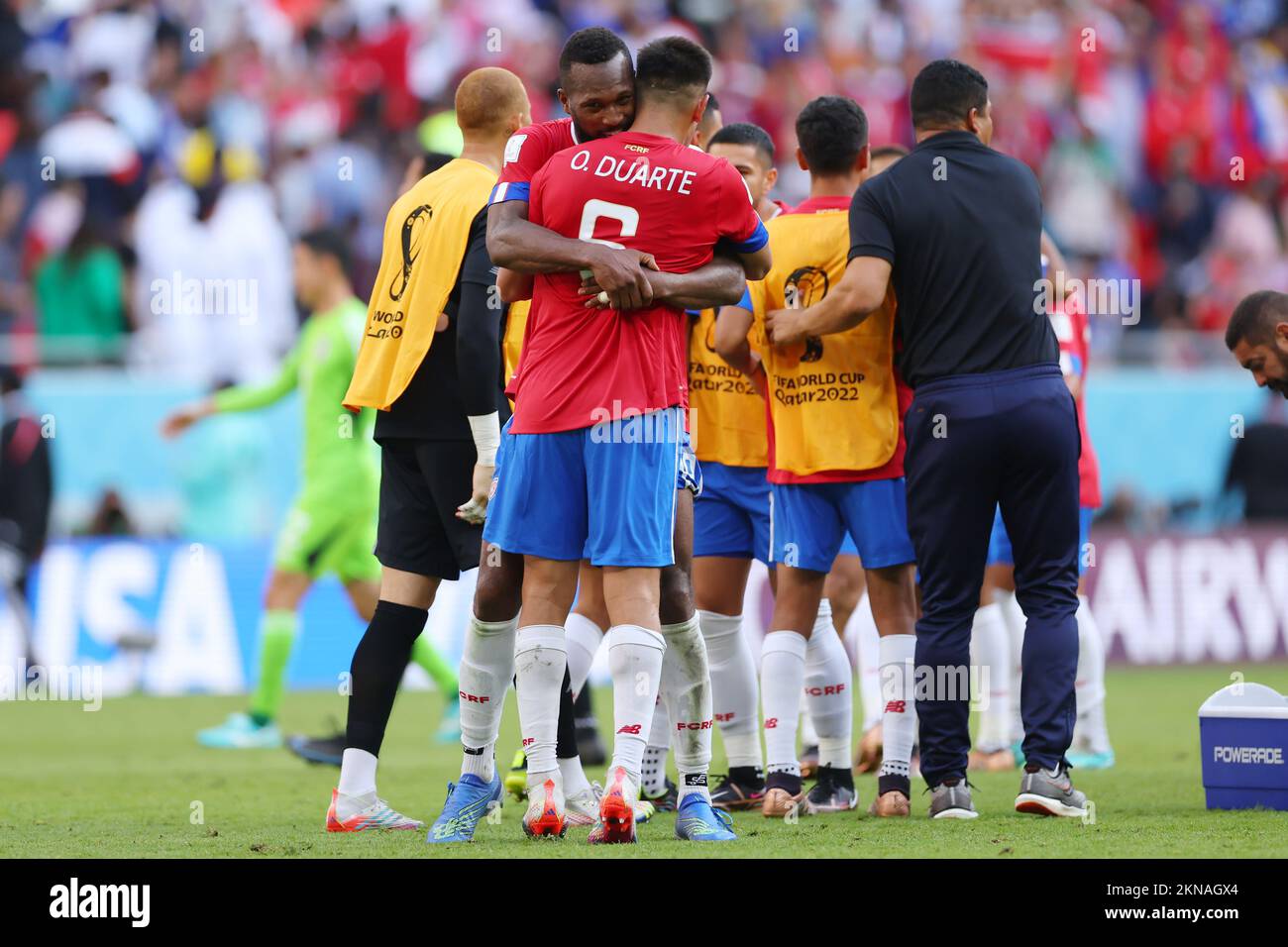 Al Rayyan, Qatar. 27th Nov, 2022. Costa Rica team group (CRC) Football ...