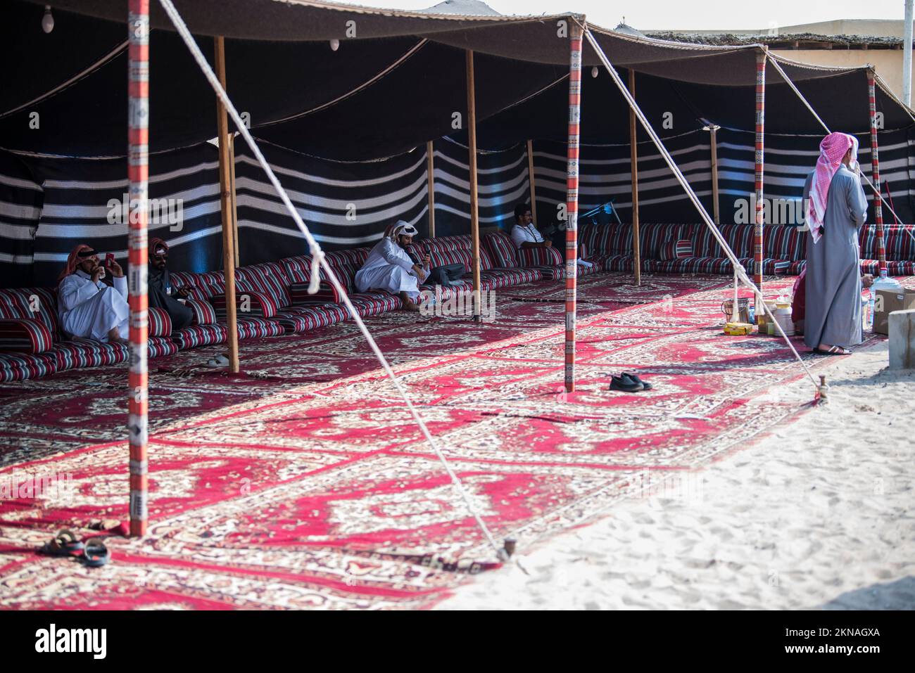 Doha, Qatar-December 18,2017 : The local population celebrating Qatar ...