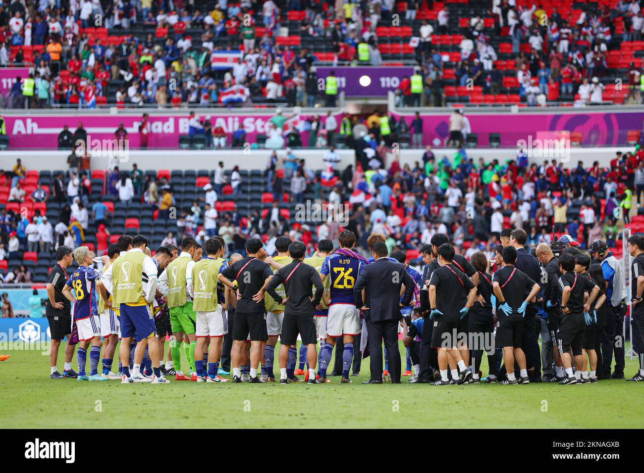 Al Rayyan, Qatar. 27th Nov, 2022. Japan team group (JPN) Football/Soccer : FIFA World Cup Qatar ...