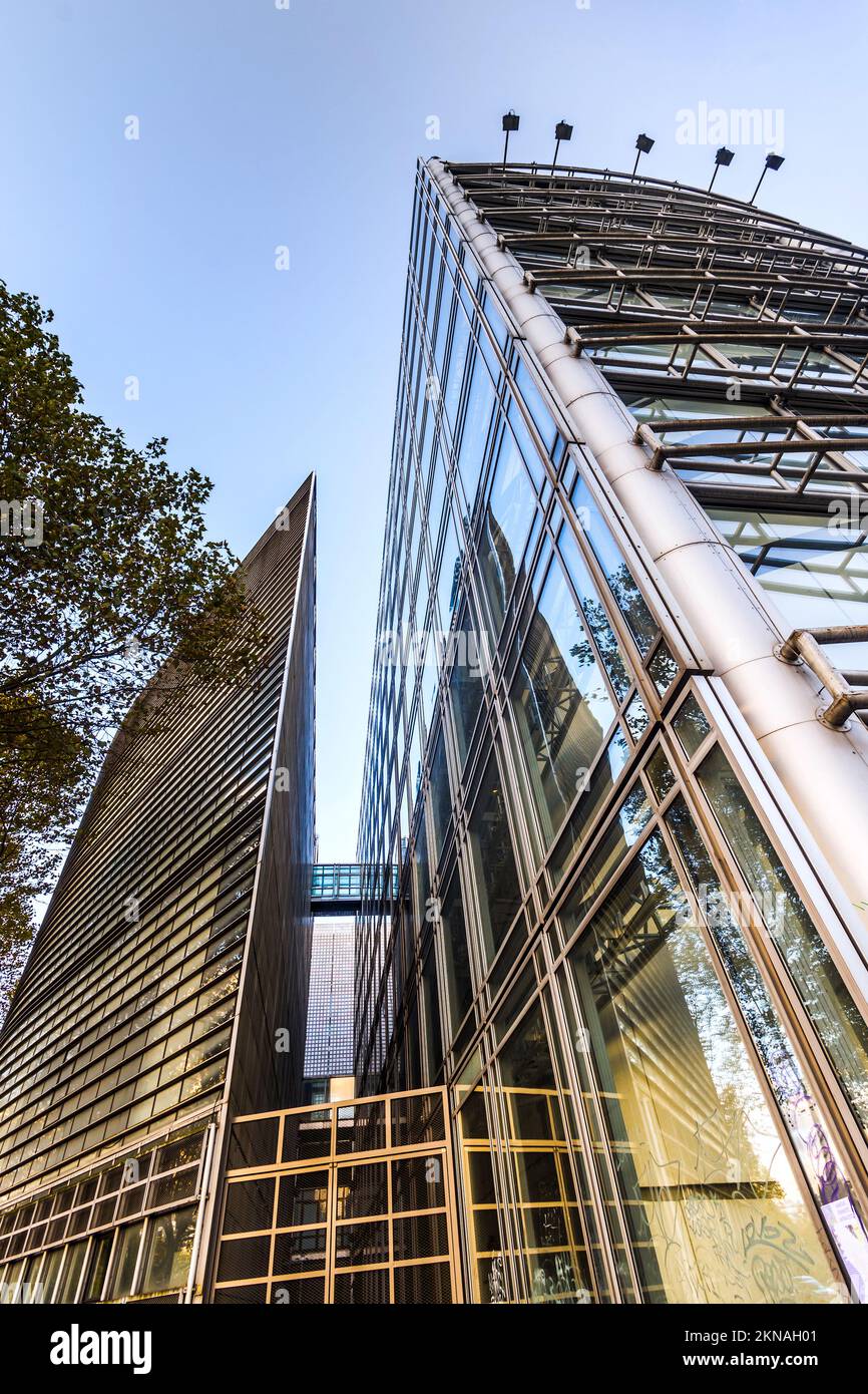 Exterior of the Institut du Monde Arabe (Arab World Institute), Paris ...