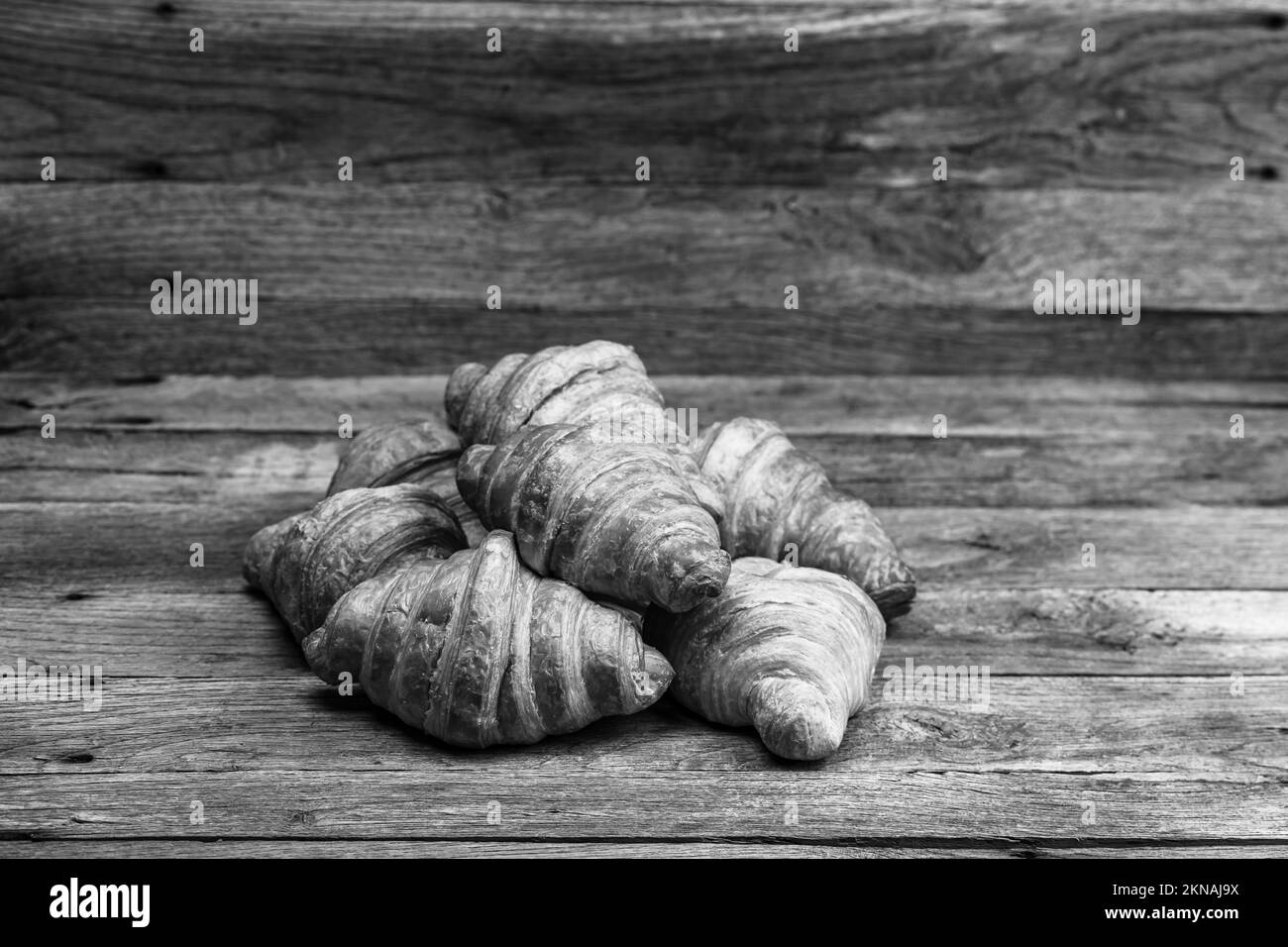 Delicious fresh pastry croissant. French croissant breakfast Stock ...