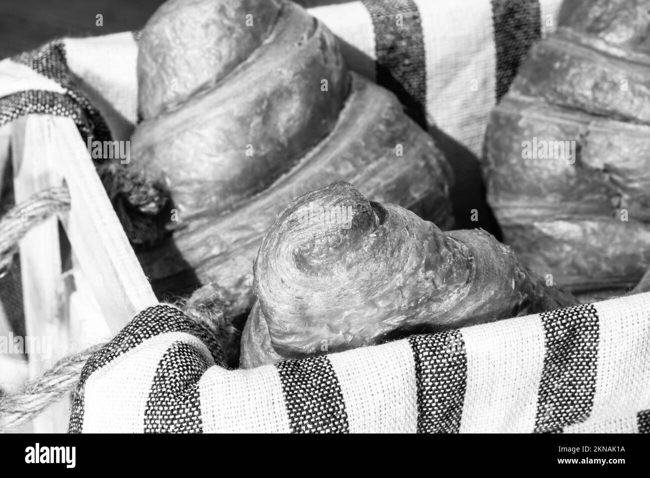 Delicious fresh pastry croissant. French croissant breakfast Stock ...