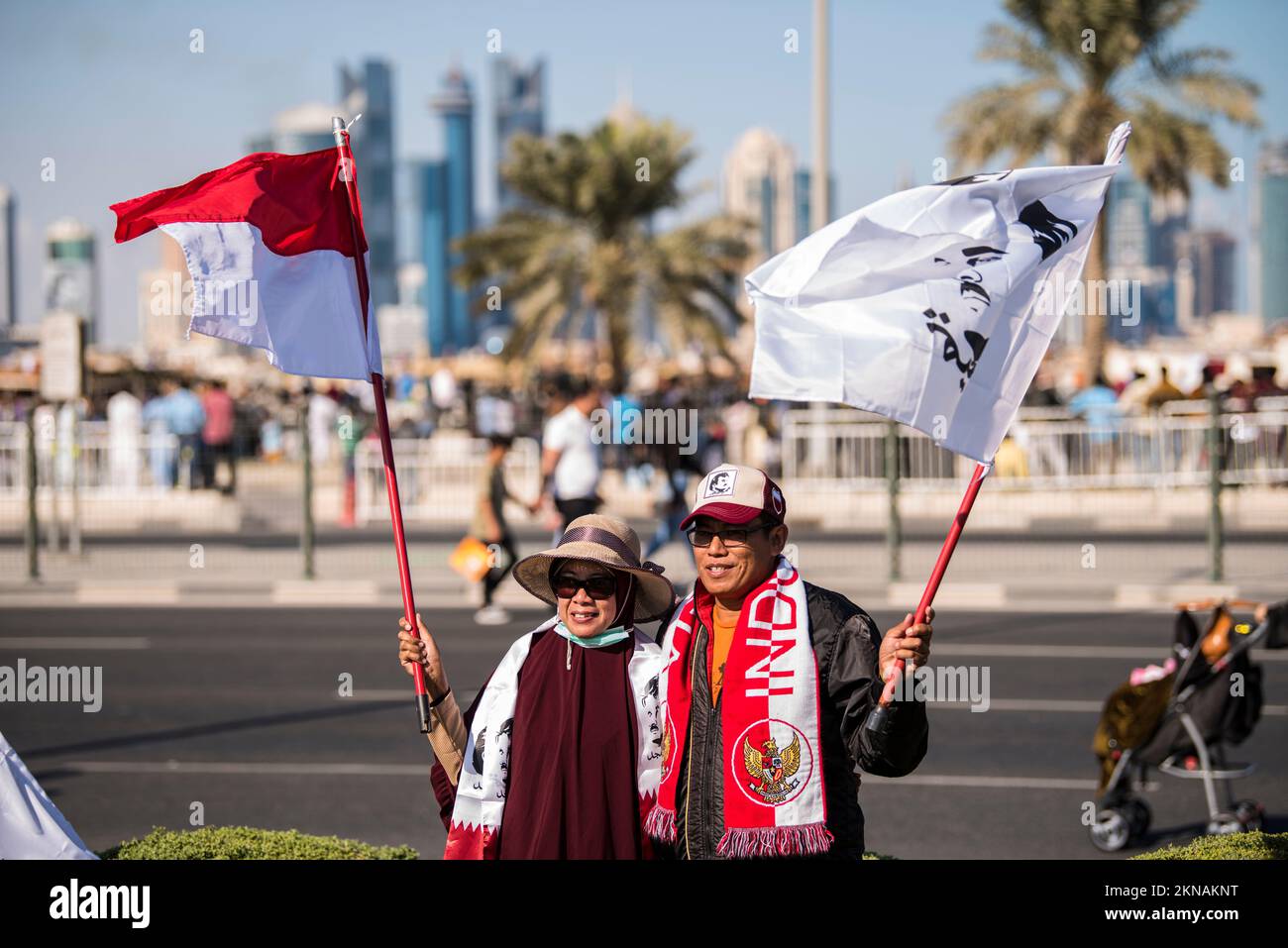 Doha, Qatar-December 18,2017 : The local population celebrating Qatar ...