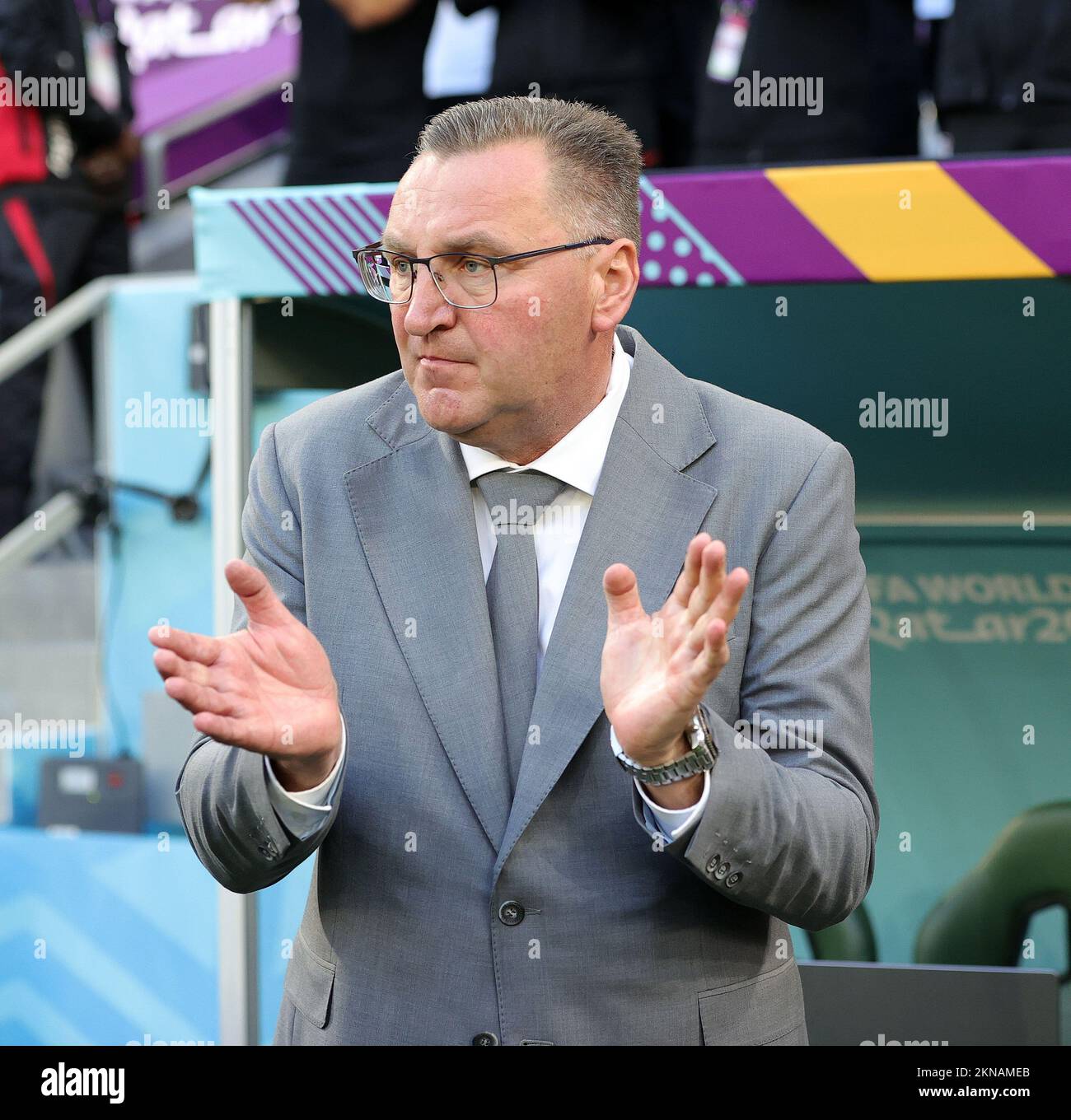 Head coach Czeslaw Michniewicz of Poland during the FIFA World Cup 2022 ...