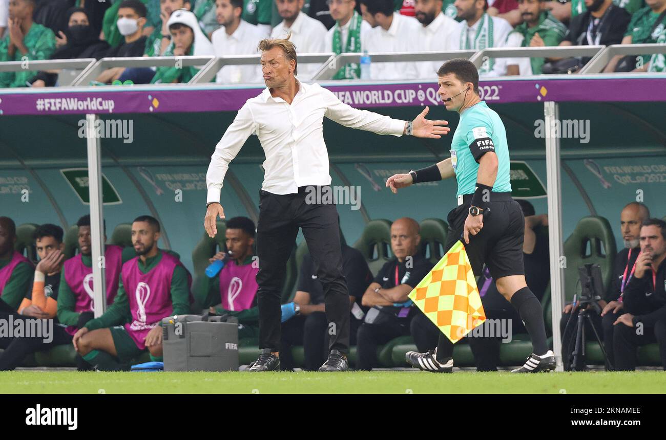 Head coach Herve Renard of Saudi Arabia during the FIFA World Cup 2022 ...