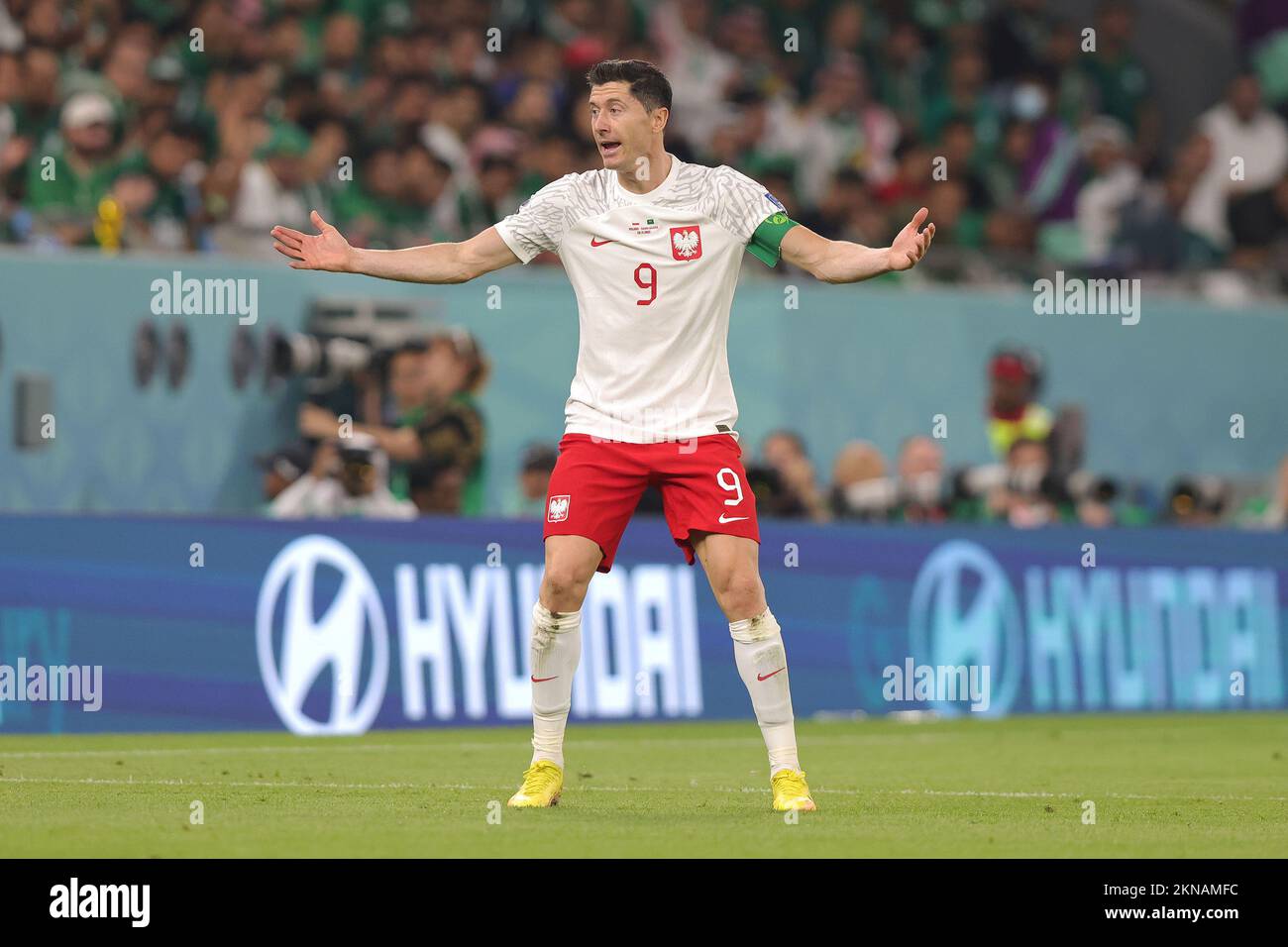 Robert Lewandowski of Poland during the FIFA World Cup 2022, Group C ...