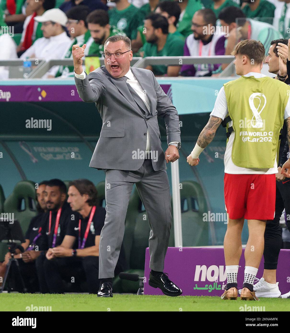 Head coach Czeslaw Michniewicz of Poland during the FIFA World Cup 2022 ...