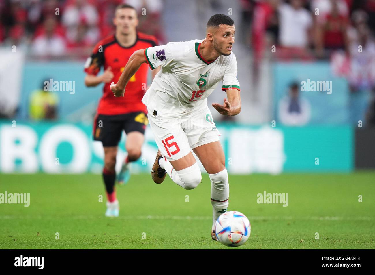 Selim Amallah of Morocco during the FIFA World Cup Qatar 2022 match ...