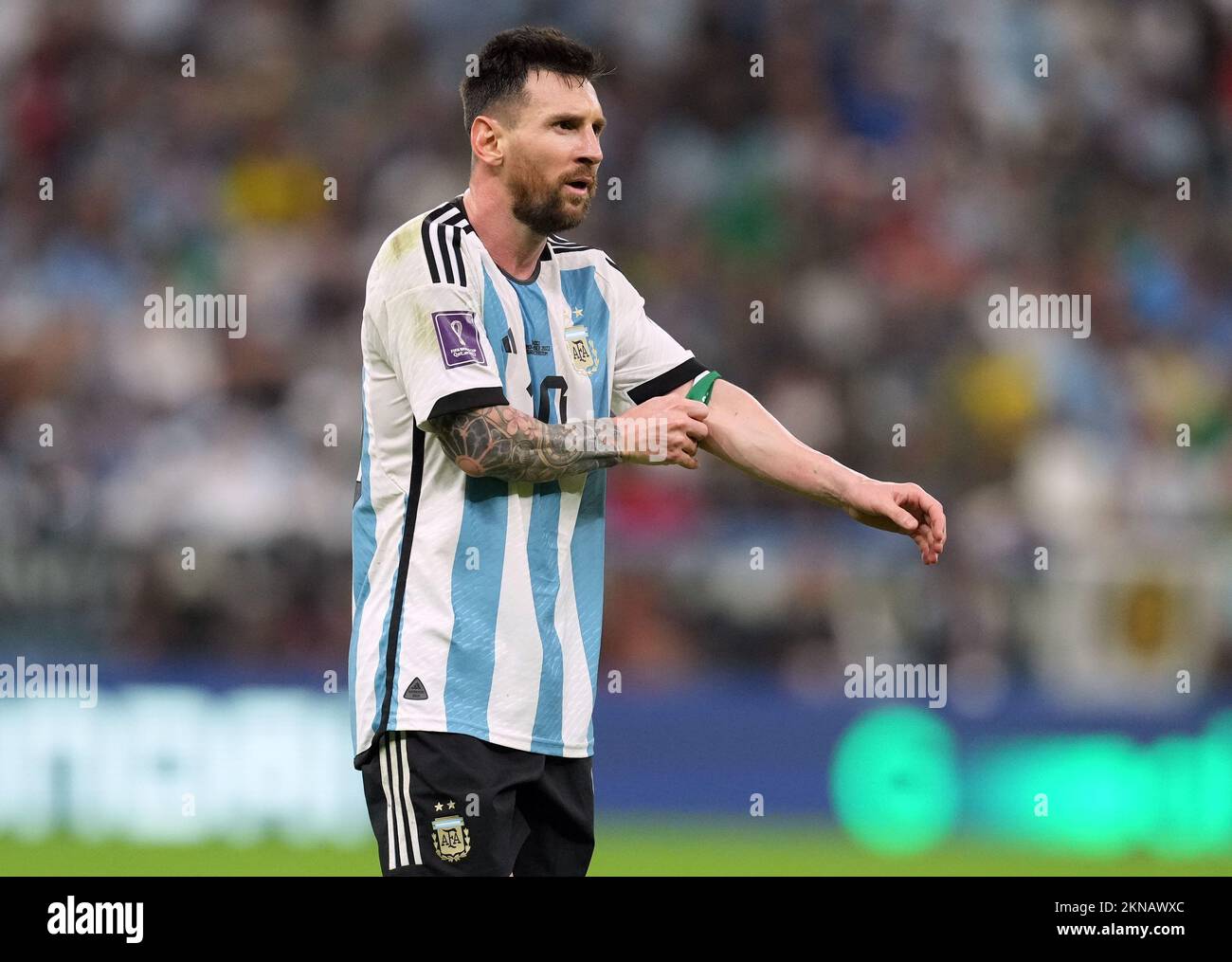 Argentina's Lionel Messi during the FIFA World Cup Group C match at the ...