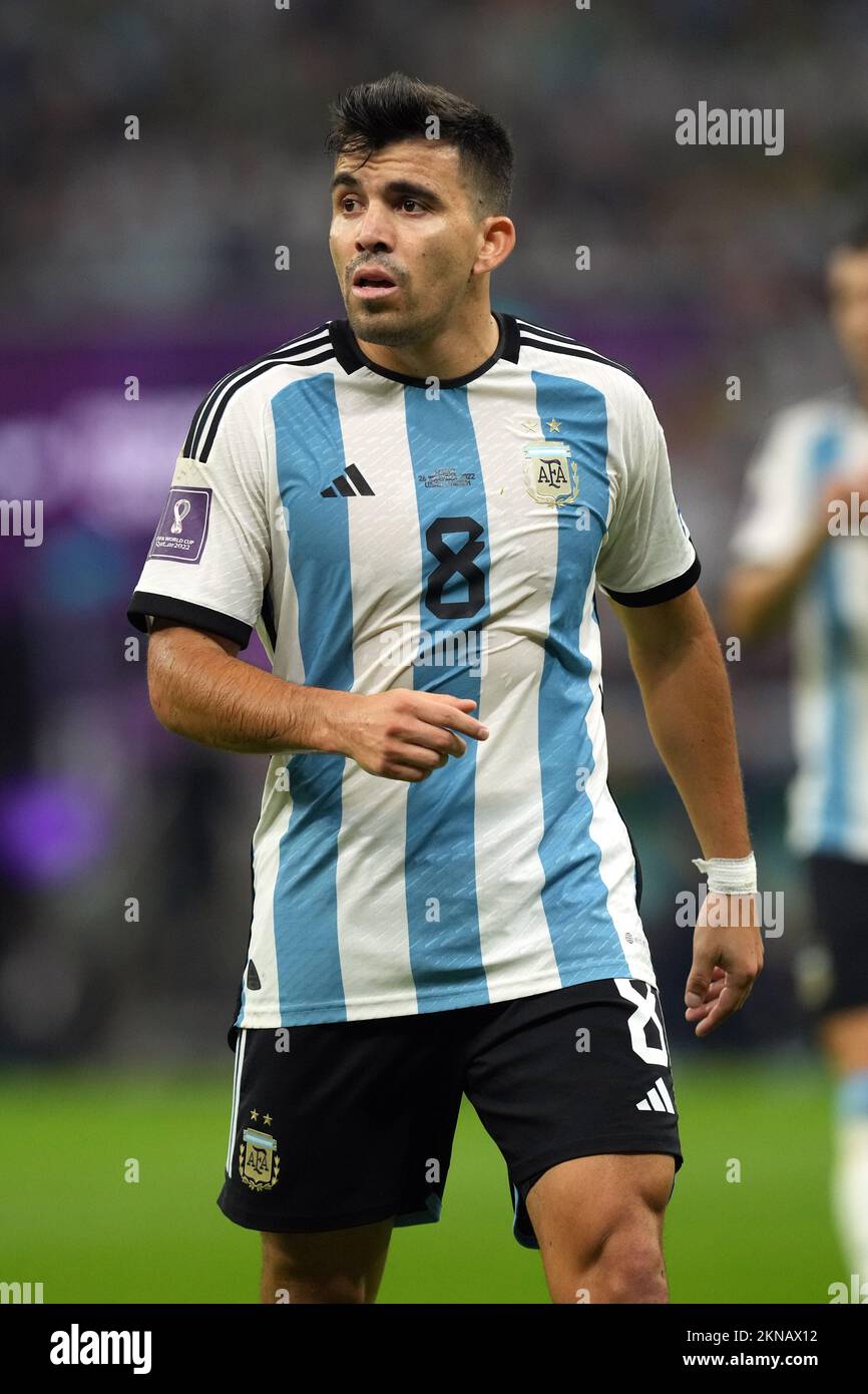Argentina's Marcos Acuna during the FIFA World Cup Group C match at the ...