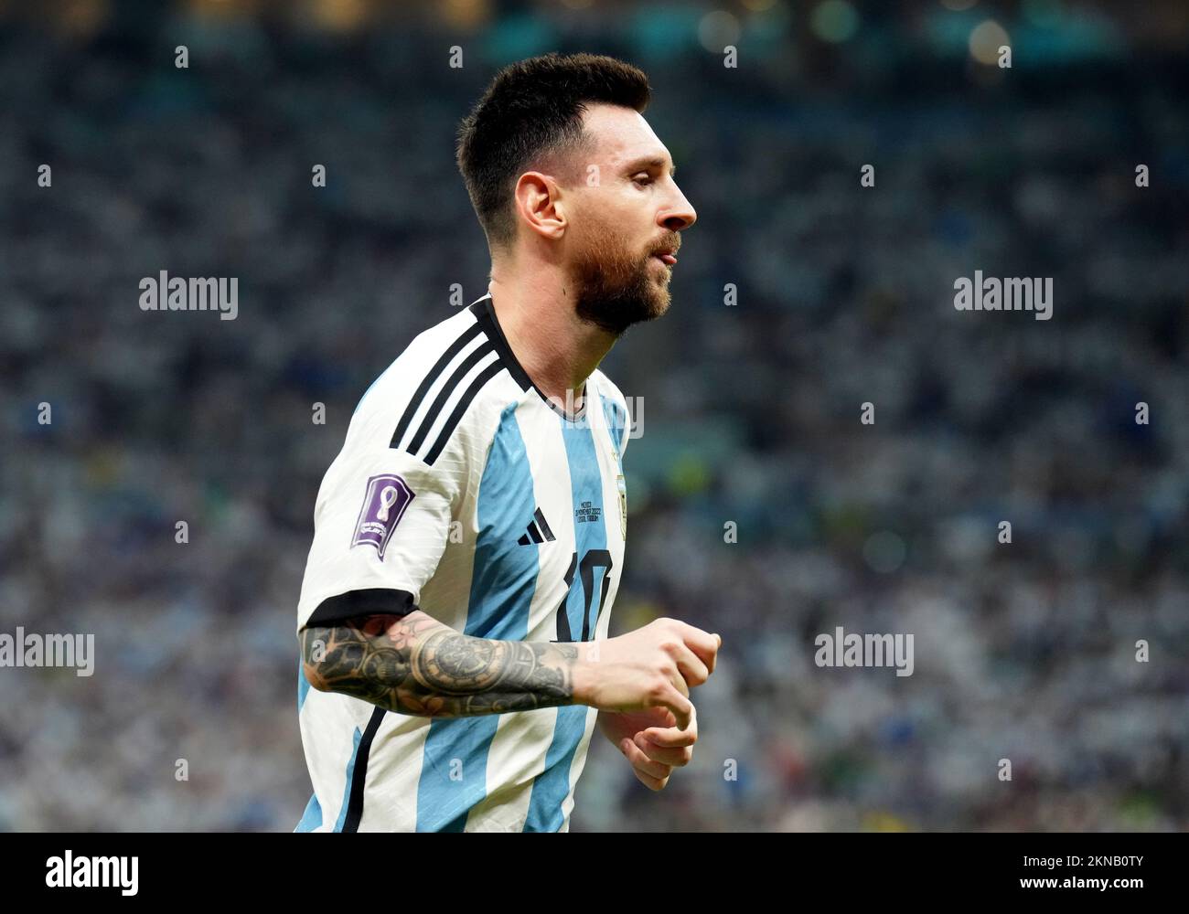 Argentina's Lionel Messi during the FIFA World Cup Group C match at the ...