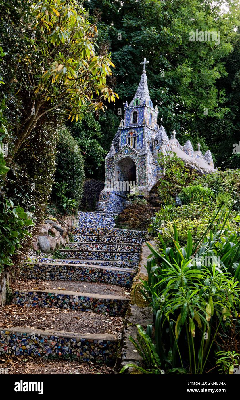 The Little Chapel of Les Vauxbelets Valley, St Andrew, Guernsey Stock ...
