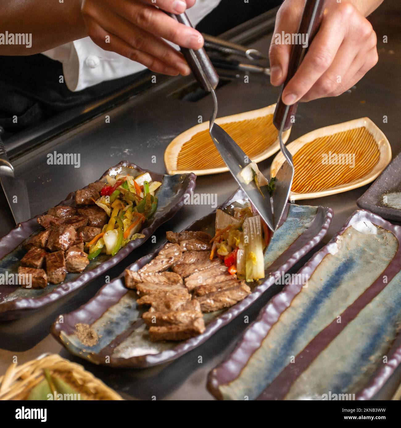 barbecue roasted steak Stock Photo - Alamy
