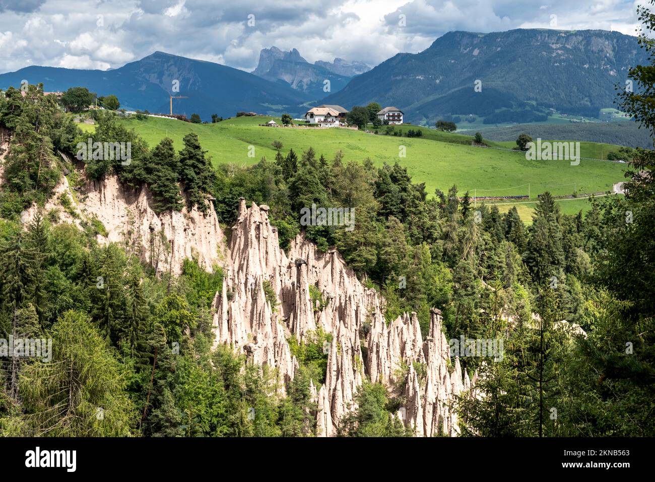 The earth pyramids of Ritten. Bozen, italy Stock Photo - Alamy