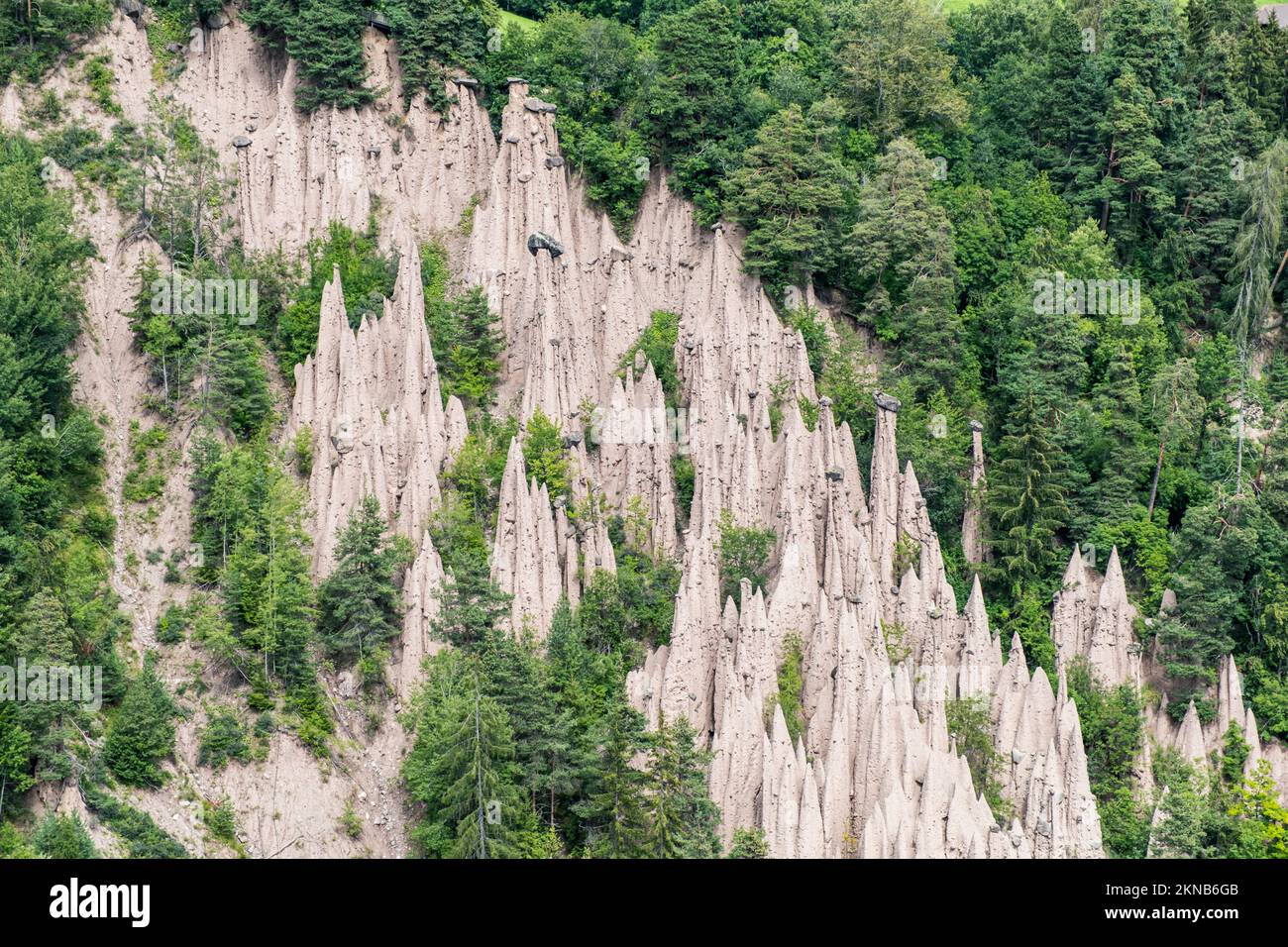 The earth pyramids of Ritten. Bozen, italy Stock Photo - Alamy