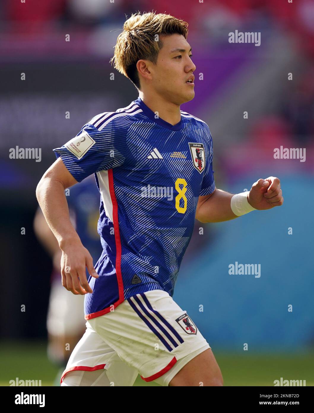 Japan's Ritsu Doan during the FIFA World Cup Group E match at the Ahmad ...