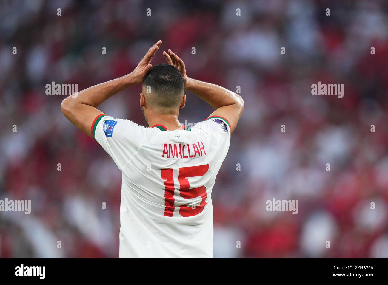 Selim Amallah of Morocco during the FIFA World Cup Qatar 2022 match ...