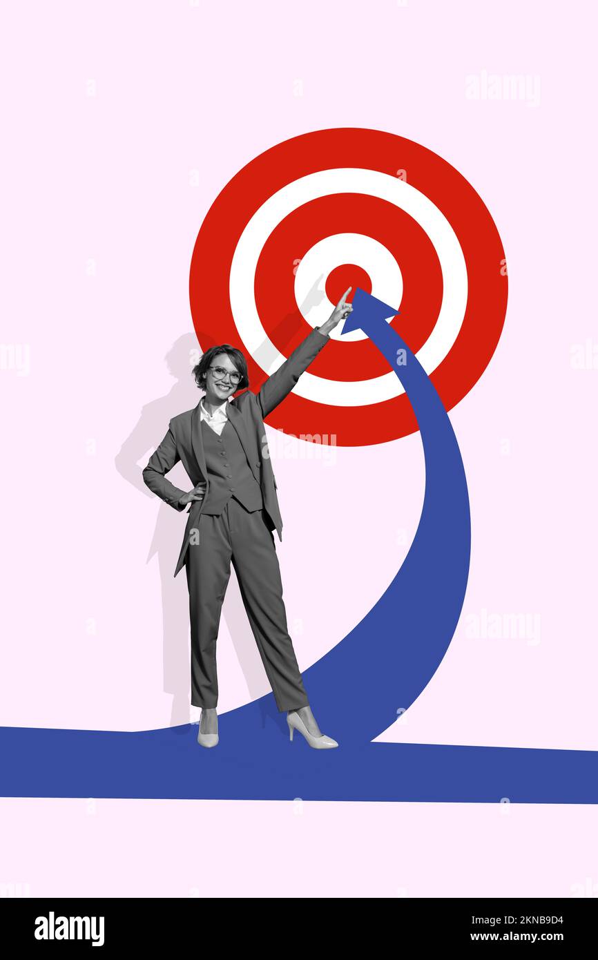 Creative photo 3d collage artwork postcard poster of young successful ...
