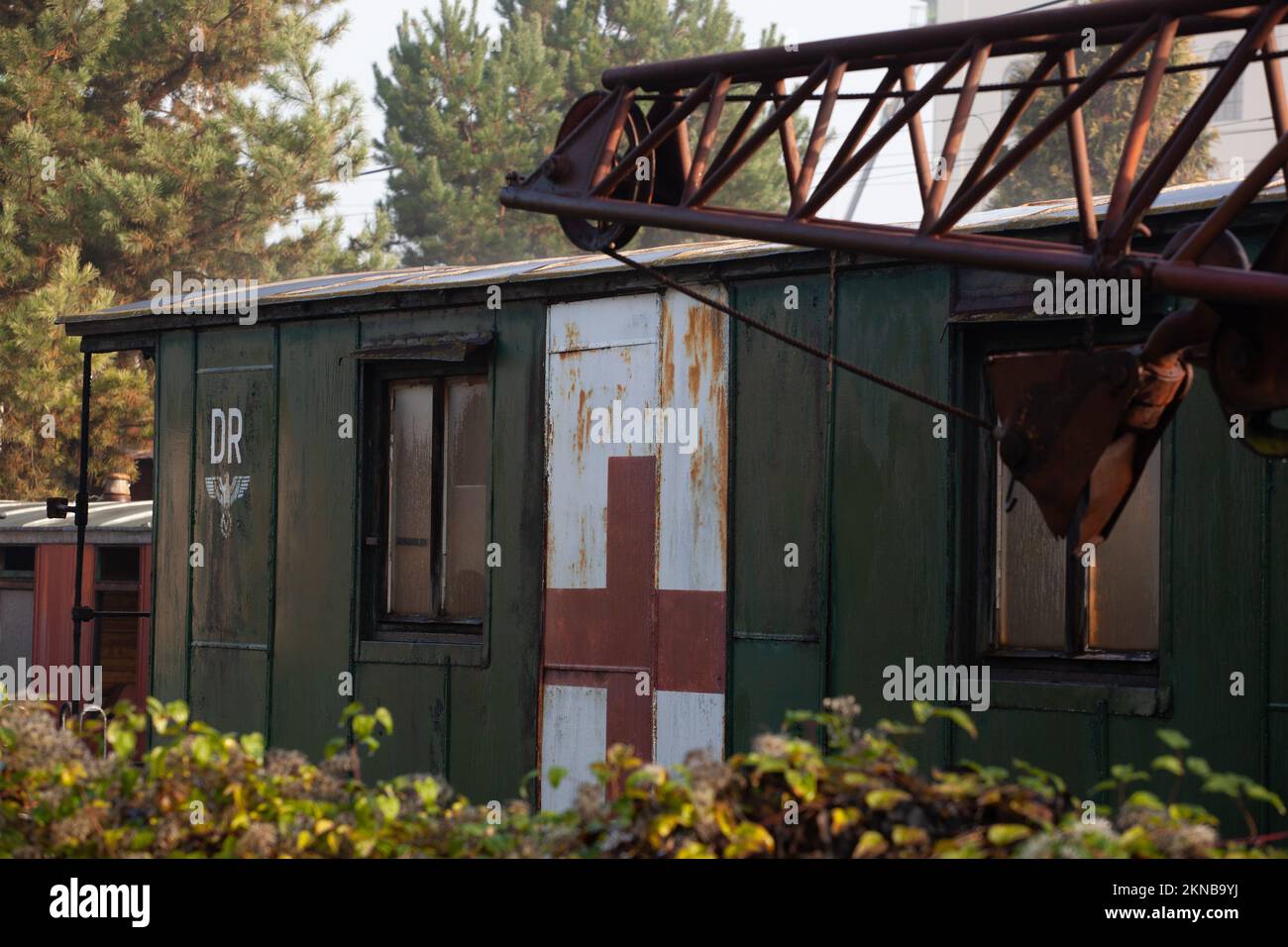 Crane carriage train uniform hi-res stock photography and images - Alamy