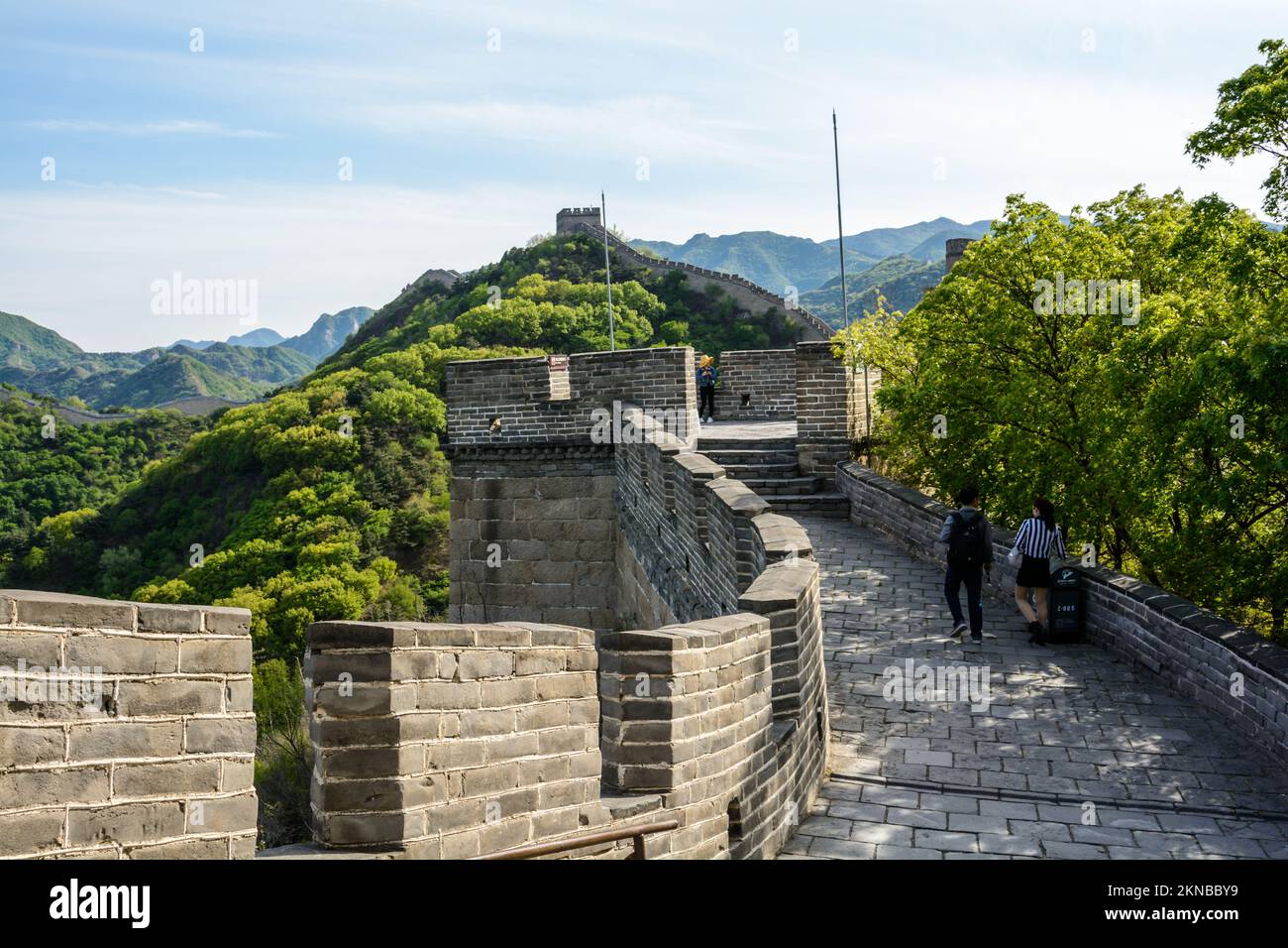 zigzag of the protective wall. Great Wall of China the great man-made ...